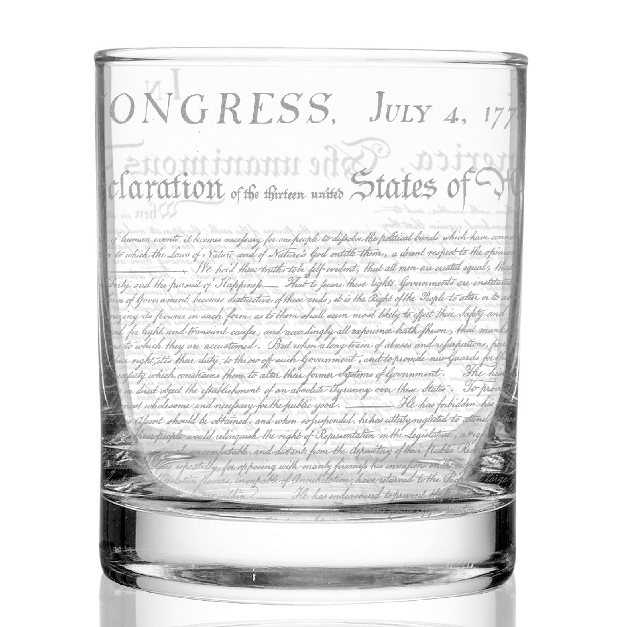 Snapklik.com : DECLARATION OF INDEPENDENCE Engraved 11oz Whiskey Rocks ...