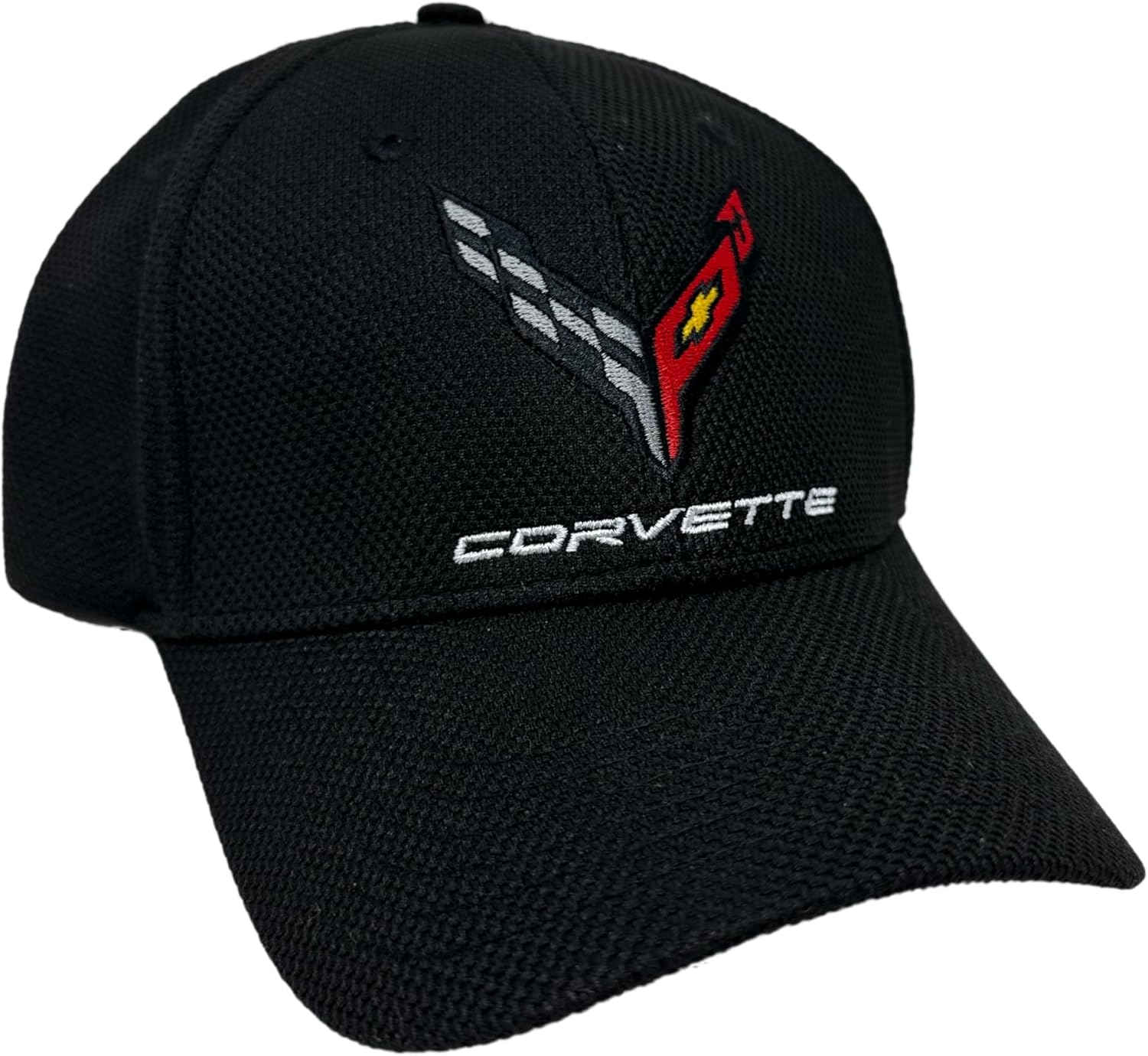 Amazon.com: C8 Corvette Embroidered Stretch Fitted Hat - Chevrolet ...