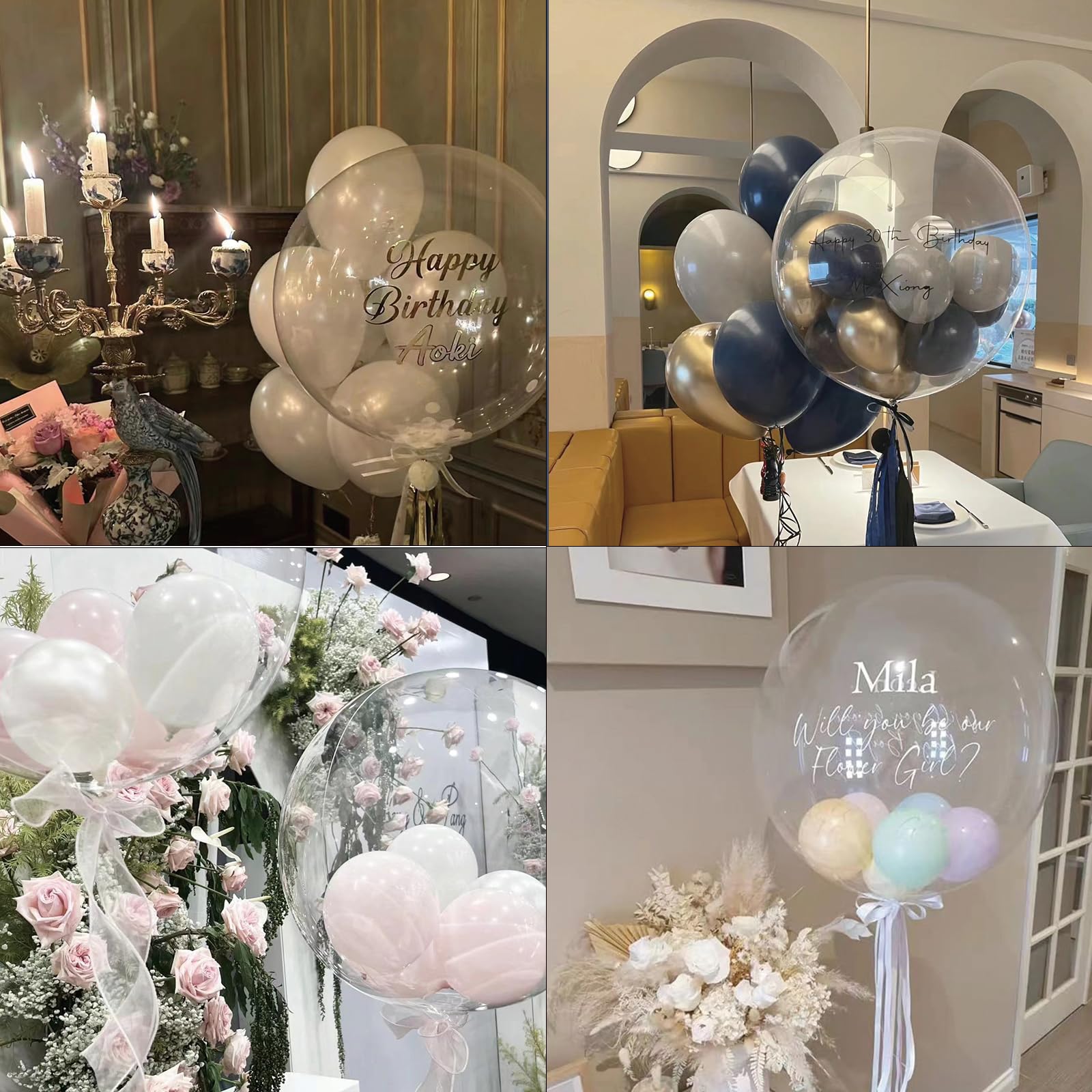Bubble Balloon Centerpieces My Custom Balloons | Under The Sea Custom