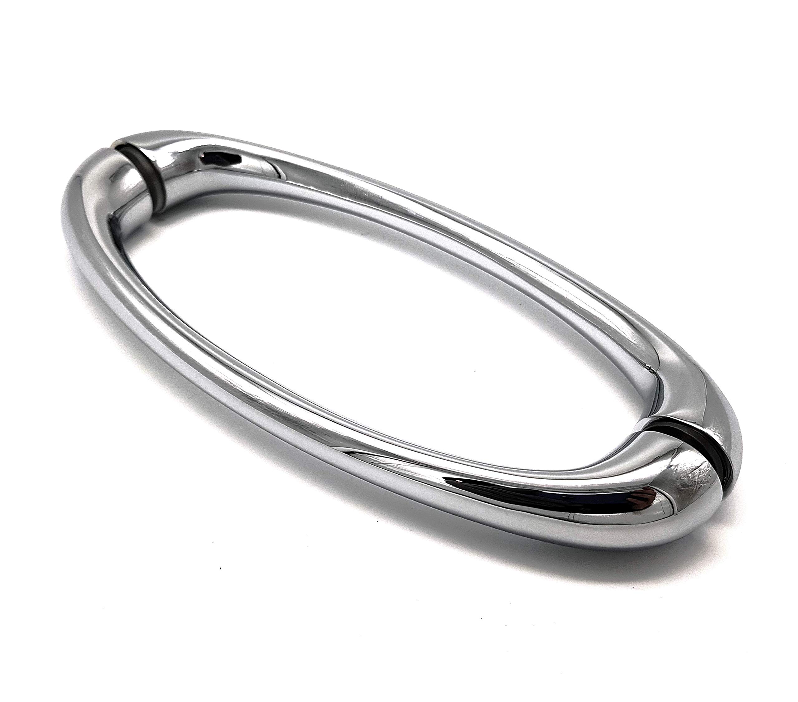 Pair of Chrome Shower Door Handles | 145mm Hole Centres | 170mm Long ...