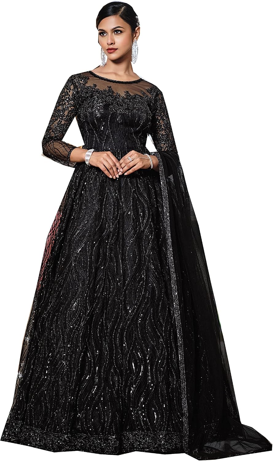 Amazon.com: Delisa Fashion New Indian/Pakistani Women's Georgette ...