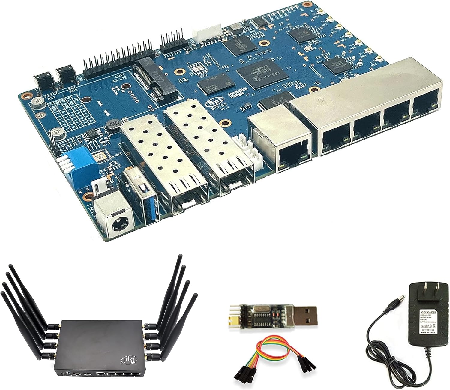 Banana Pi BPI-R3 Wi-Fi 6/6E OpenSource Wireless Dual-Band OpenWRT ...