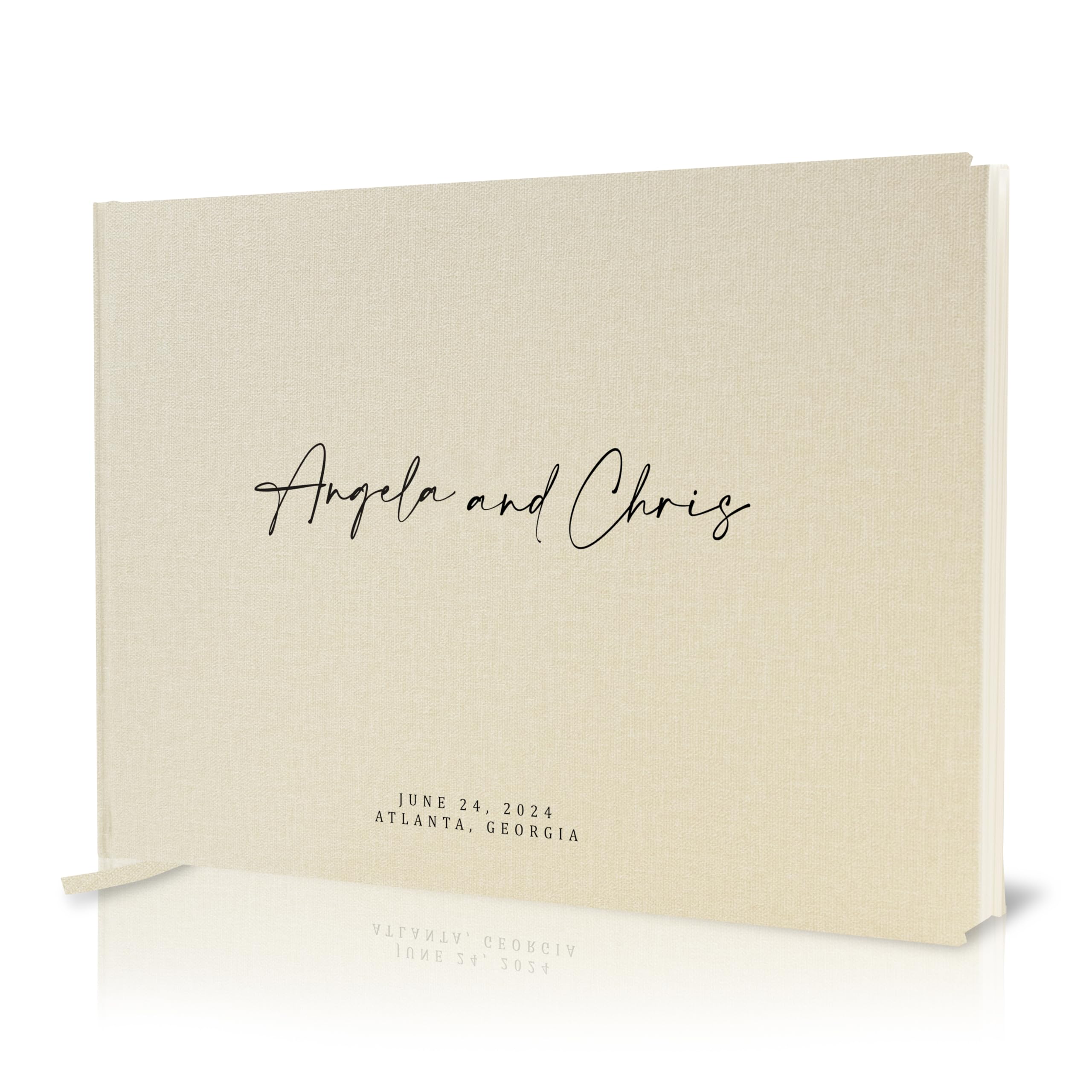 Amazon.com: Personalized Guest Book - 11.5" x 8.5" Premium Custom Guest ...