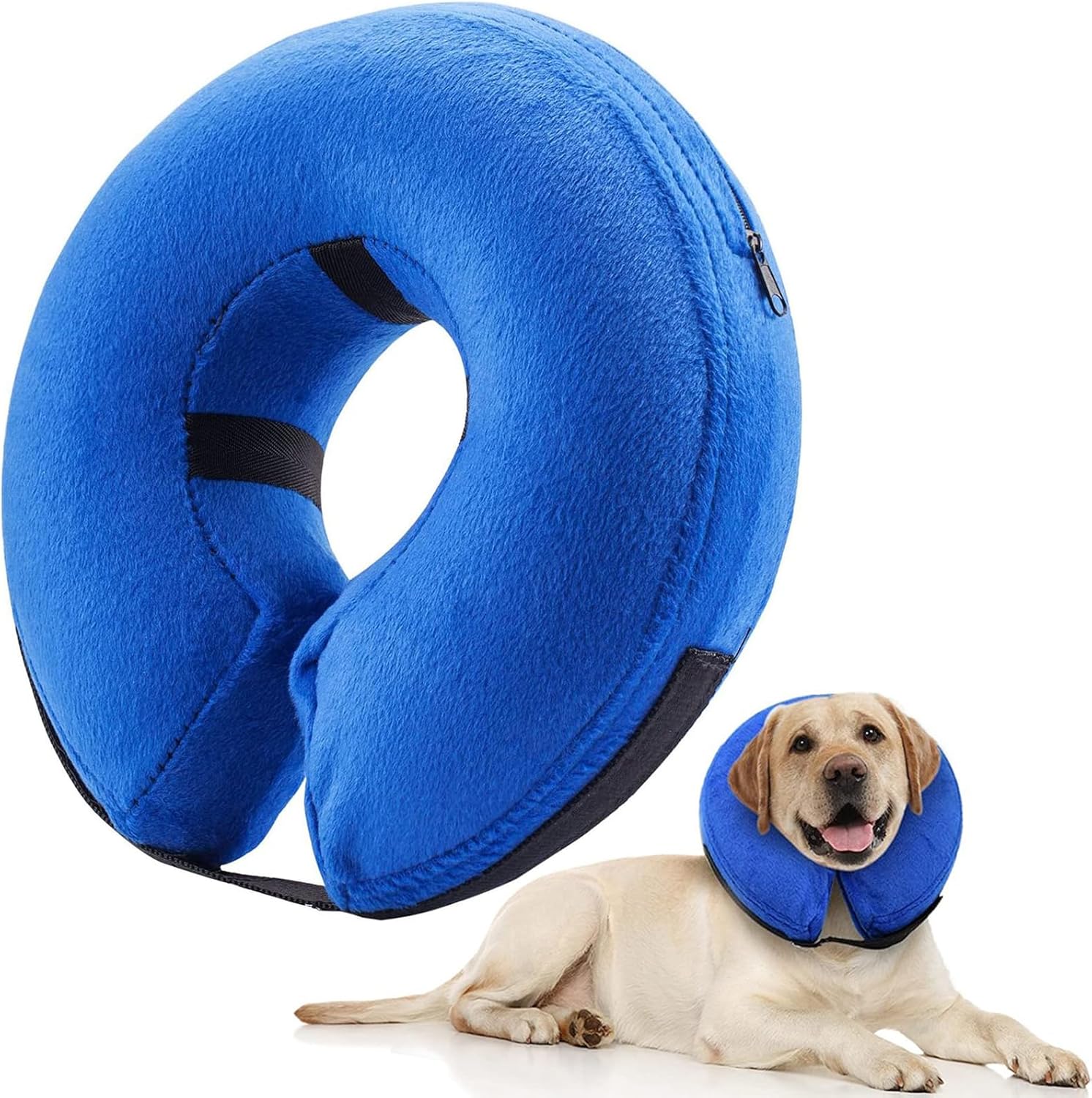 TAKMOO Collar Inflable de Recuperación, Collar Isabelino Perro ...