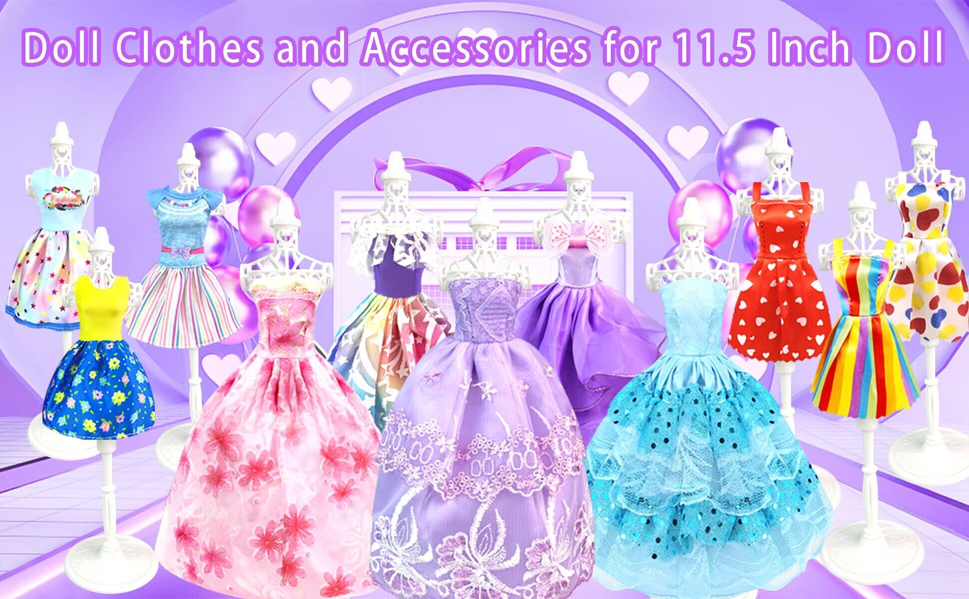 Watch doll clothes and accessories for 11.5 inch doll on Amazon Live