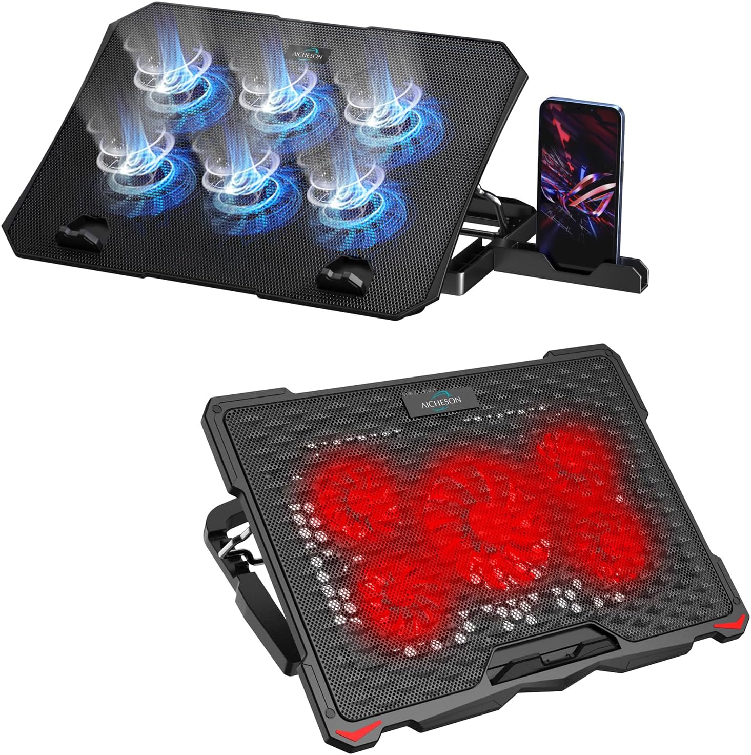 Amazon.com: AICHESON S035 Red Laptop Cooling Pad and Portable Computer ...