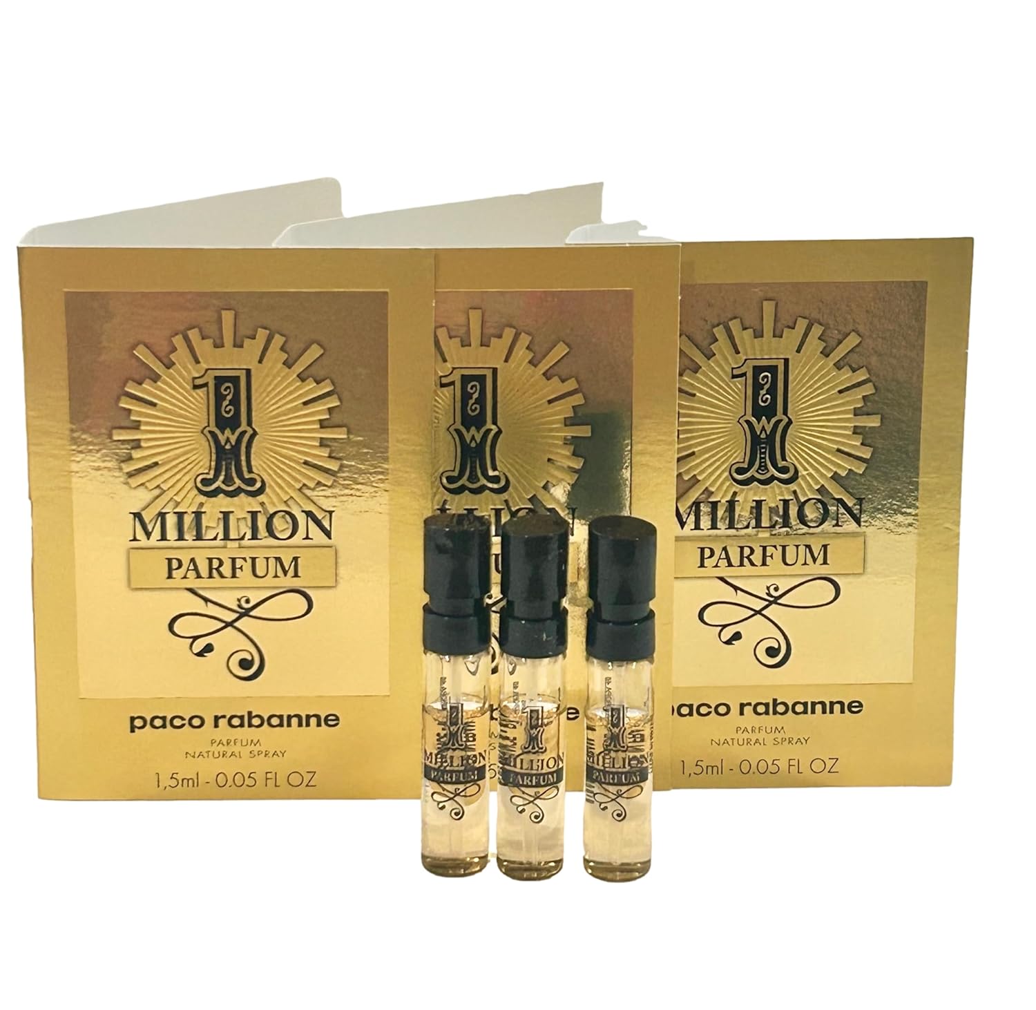 Amazon.com : Paco Rabanne 1 Million By Paco Rabanne Parfum Spray Vial ...