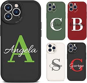 Amazon.com: Bitrue Custom Personalized Name/Text Phone Case for iPhone 16 15 14 13 12 11 Pro Max ...