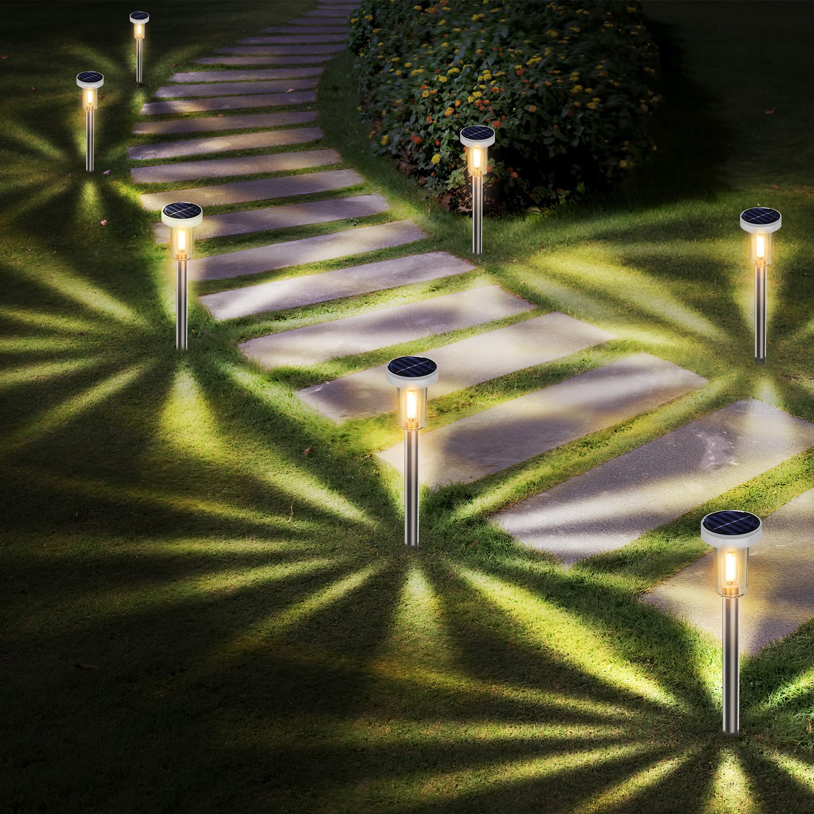 Solar Lights Outdoor Garden,10 Pack Outdoor Solar Lights,Solar Garden ...