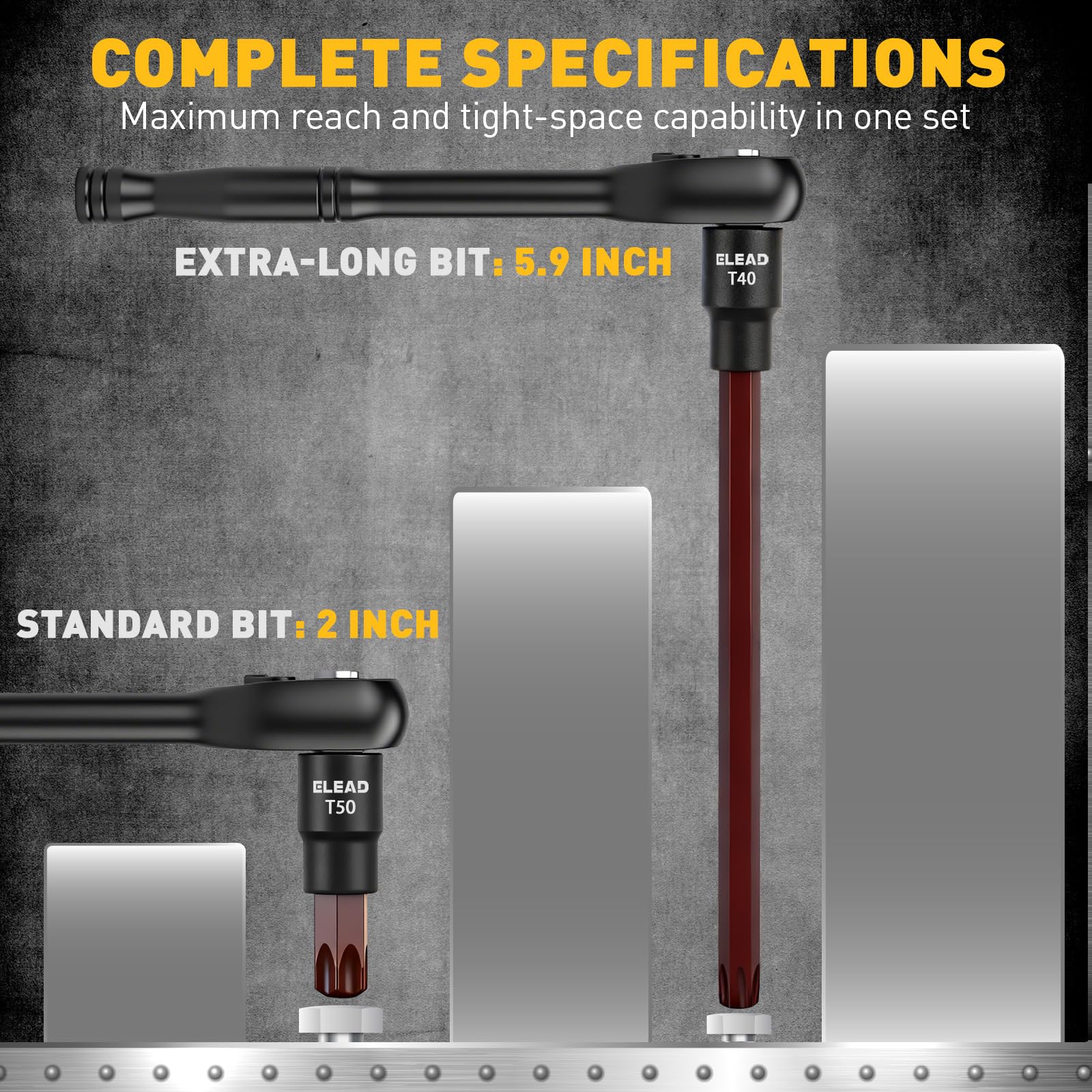 Snapklik.com : 112-Piece Torx And Allen Bit Socket Set, 1/4", 3/8",1/2 ...
