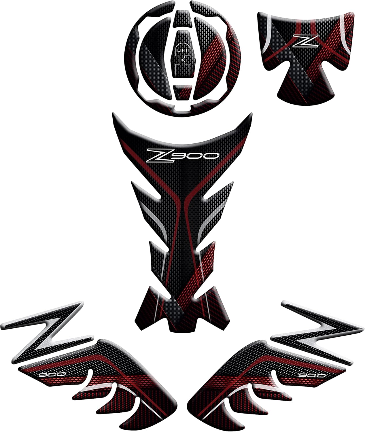 KIT FRONT AND SIDE TANK WIND, CAP AND KEY CASE PROTECTOR RESIN ADHESIVE ...