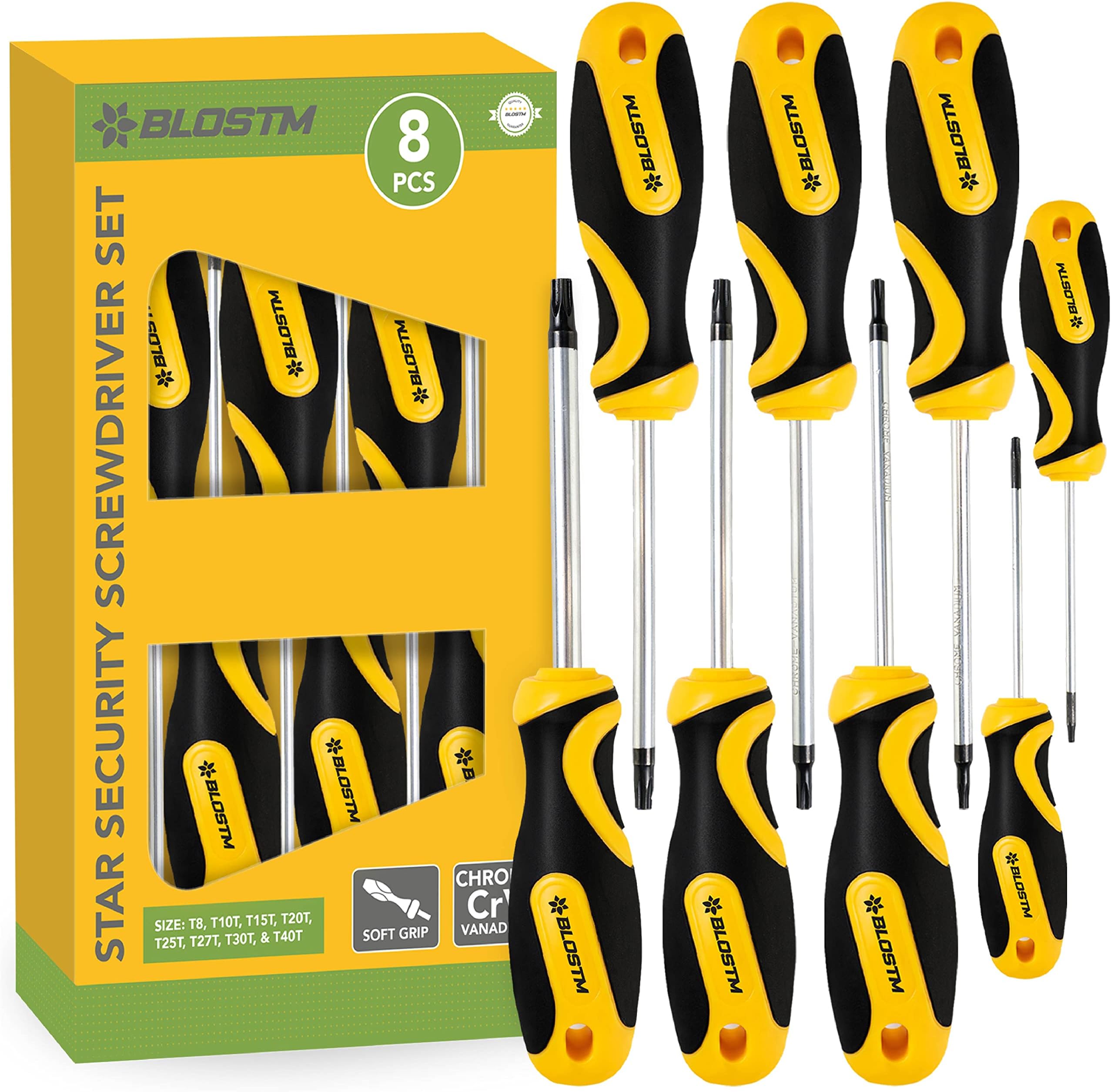 Draper 11 Piece Tamperproof Security Torx Tx Star Screwdriver Tool Set ...