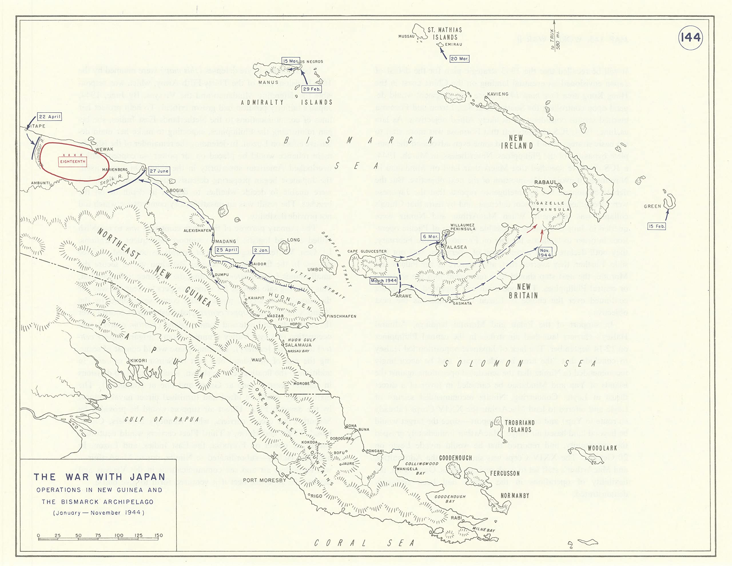 Buy World War 2. Jan-Nov 1944. New Guinea & Bismarck Archipelago ...
