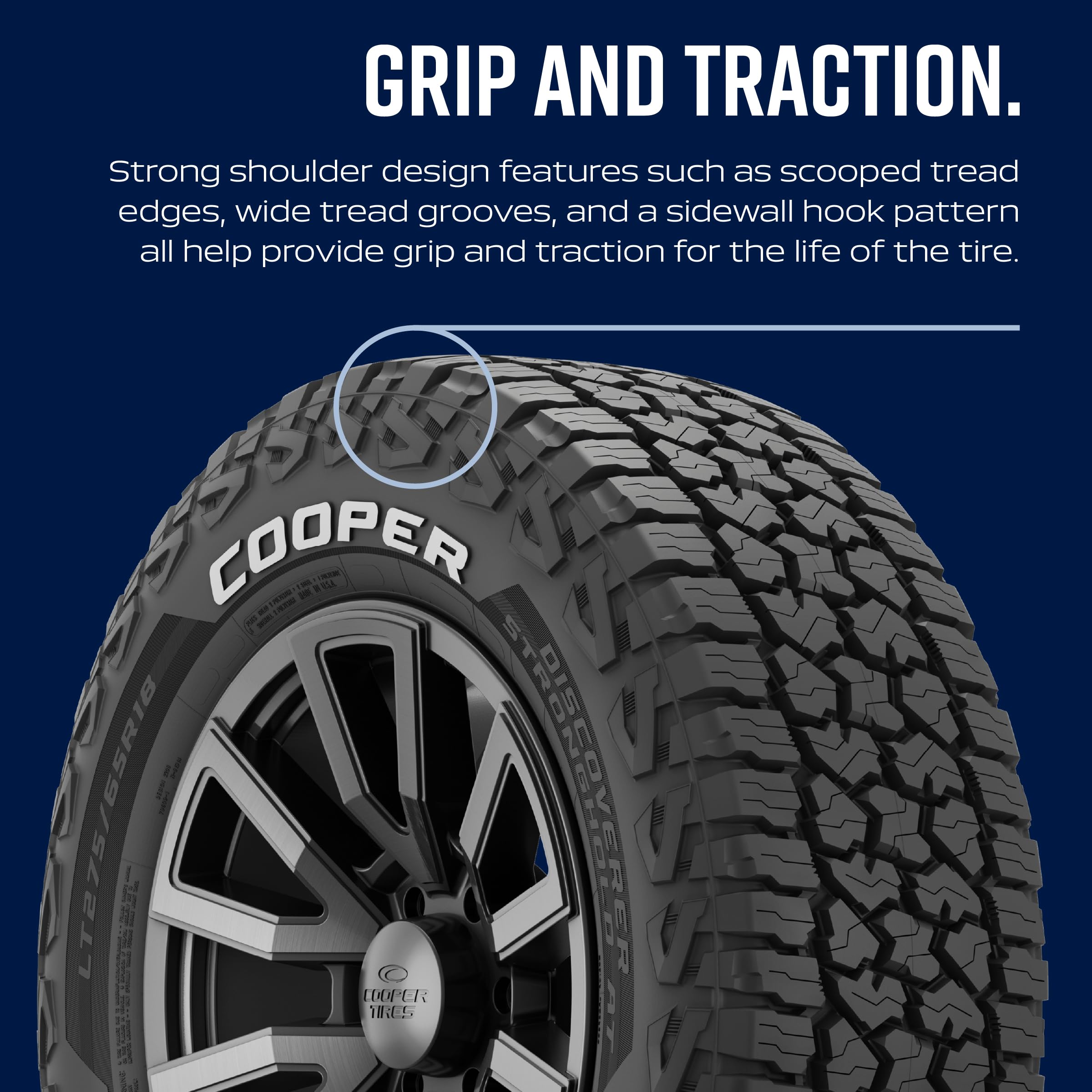 Snapklik.com : Cooper Discoverer Stronghold AT All-Terrain Tire