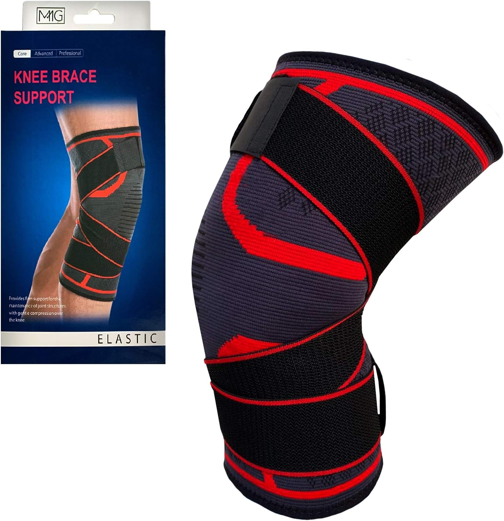 Zucng Knee Brace Support for Men Women Adjustable Knee Sleeves for ...