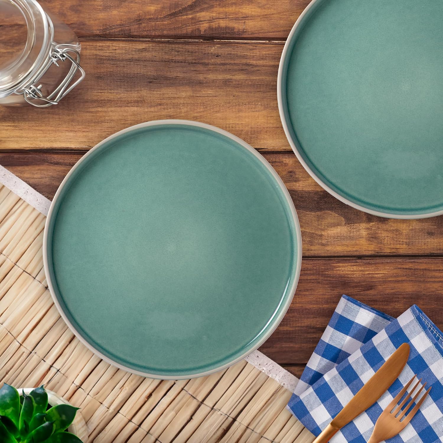 Buy Anko Glazed Stoneware Side Plates - Set of 6 | Premium Crockery for ...