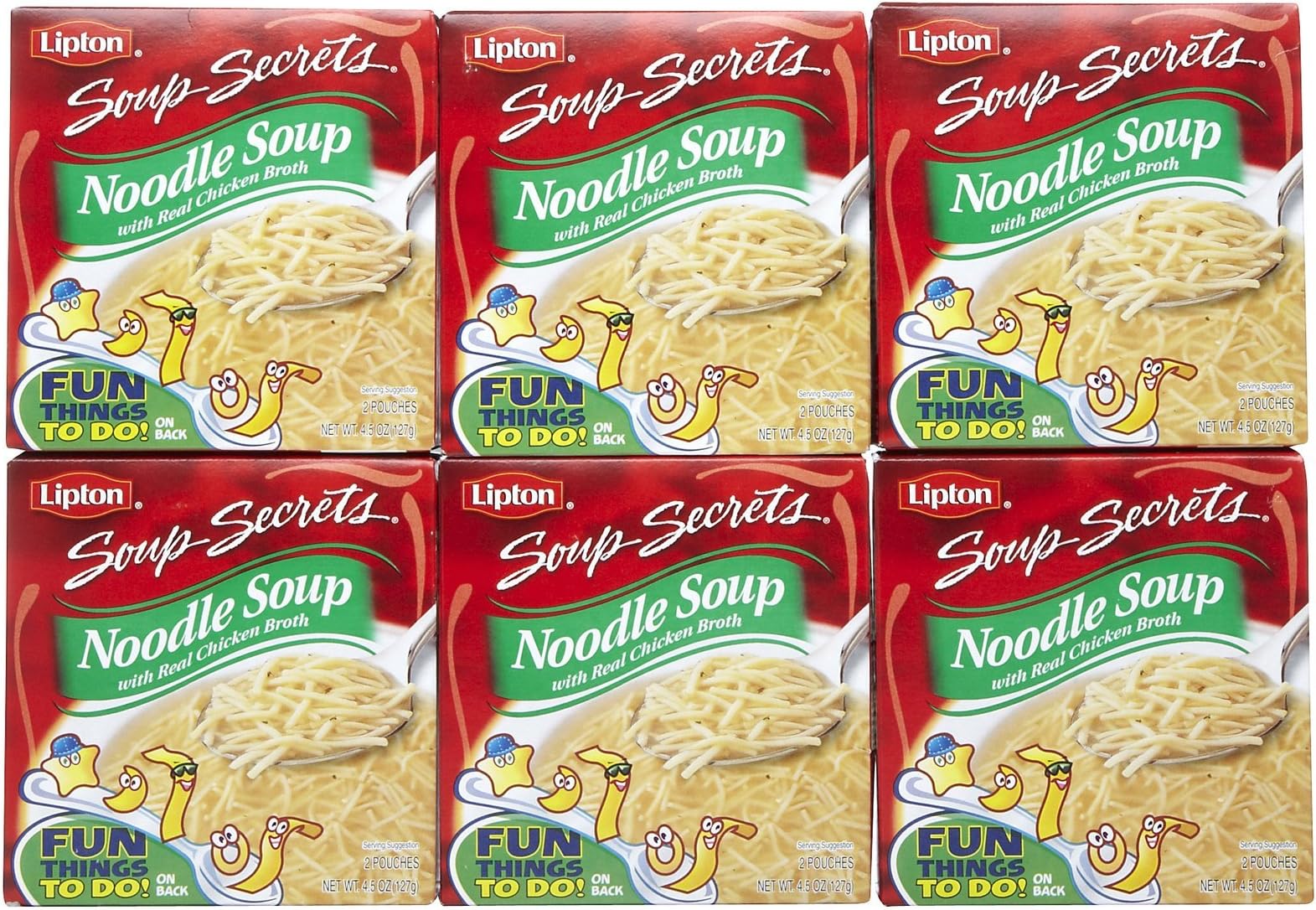 Amazon.com : Lipton Soup Secrets Noodle Soup with Real Chicken Broth ...