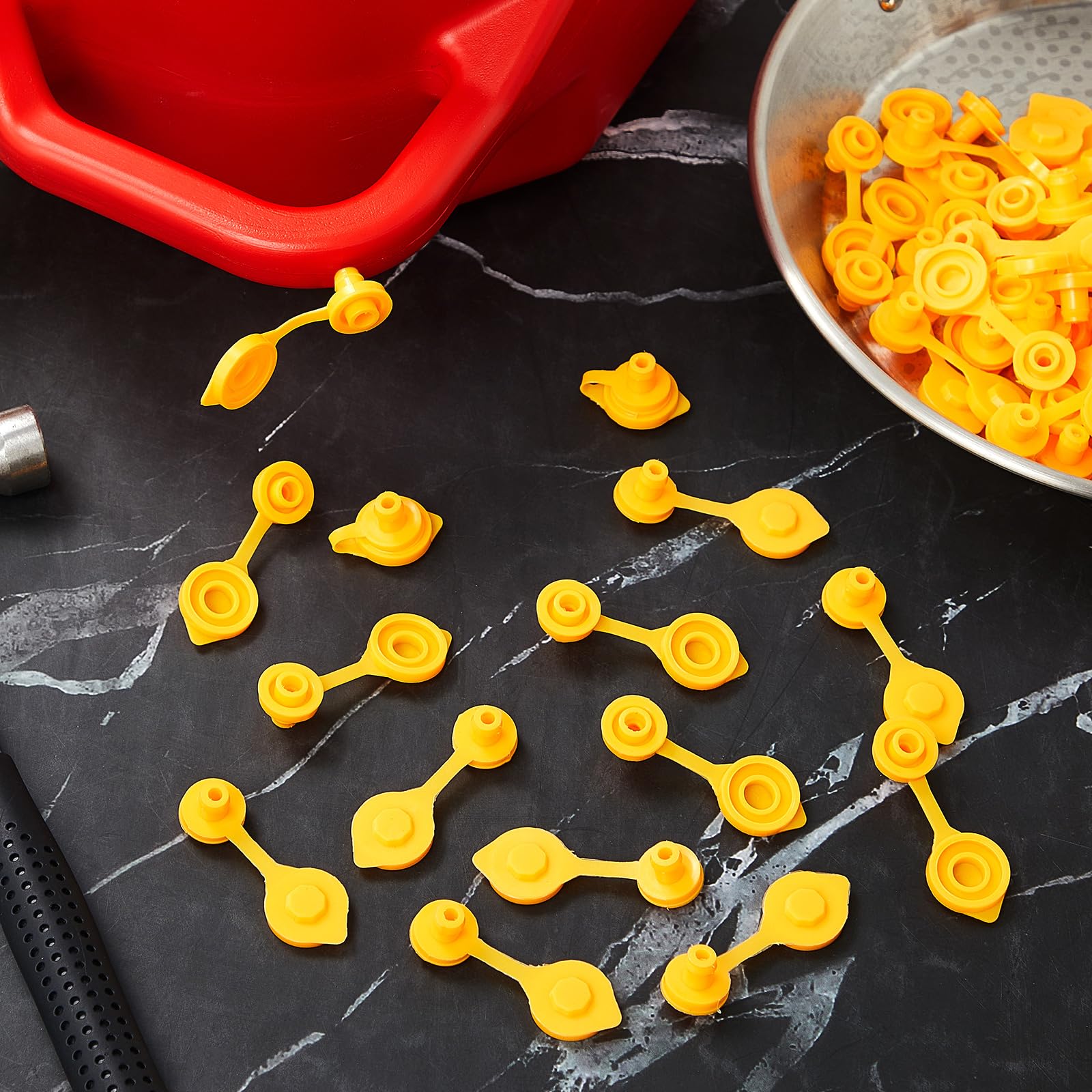 Snapklik.com : 50 Pieces Yellow Can Vent For Plastic Cans Cap ...