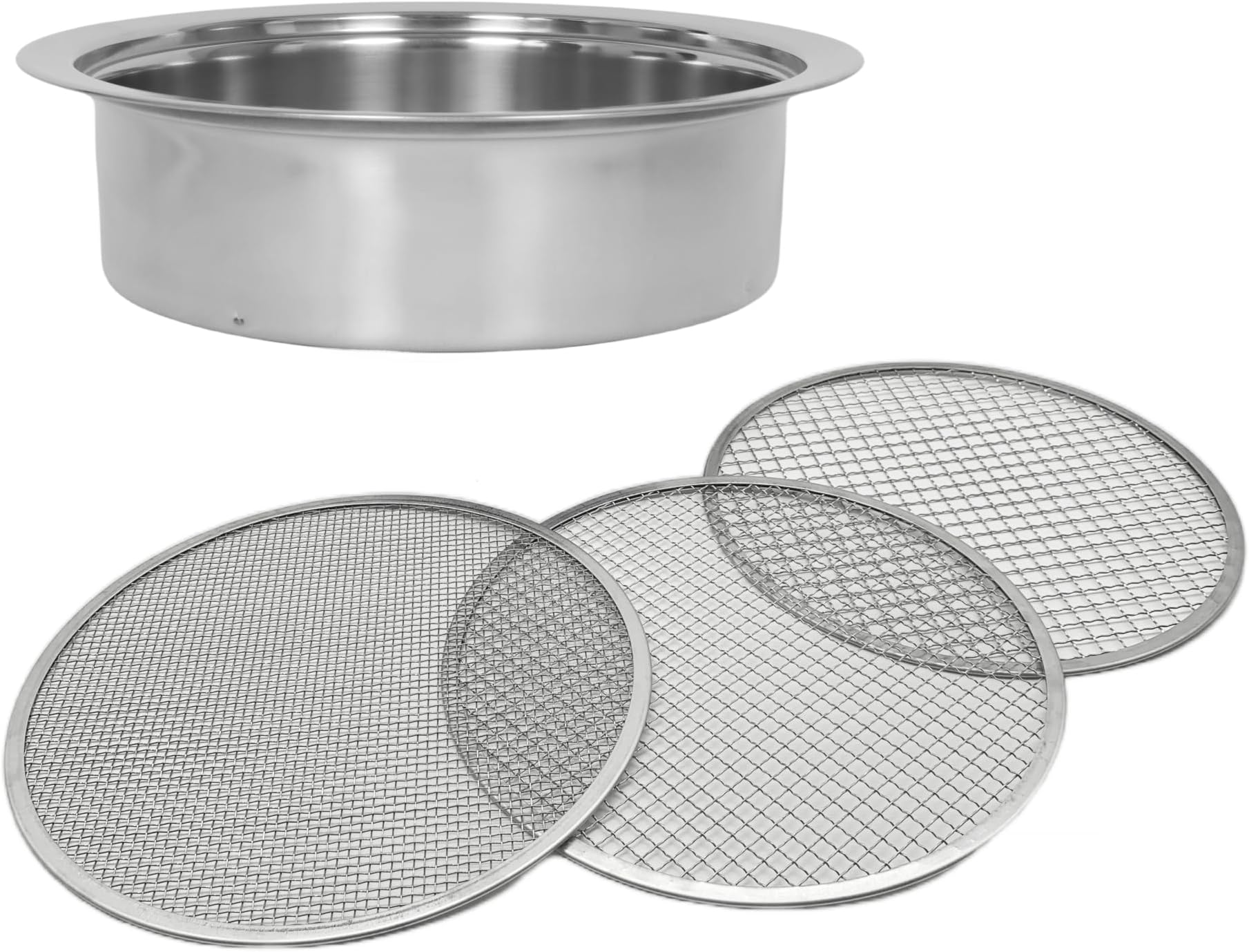 Amazon.com : Soil Sifter Set with 3 Sieve Meshes for Sifter Sifter ...