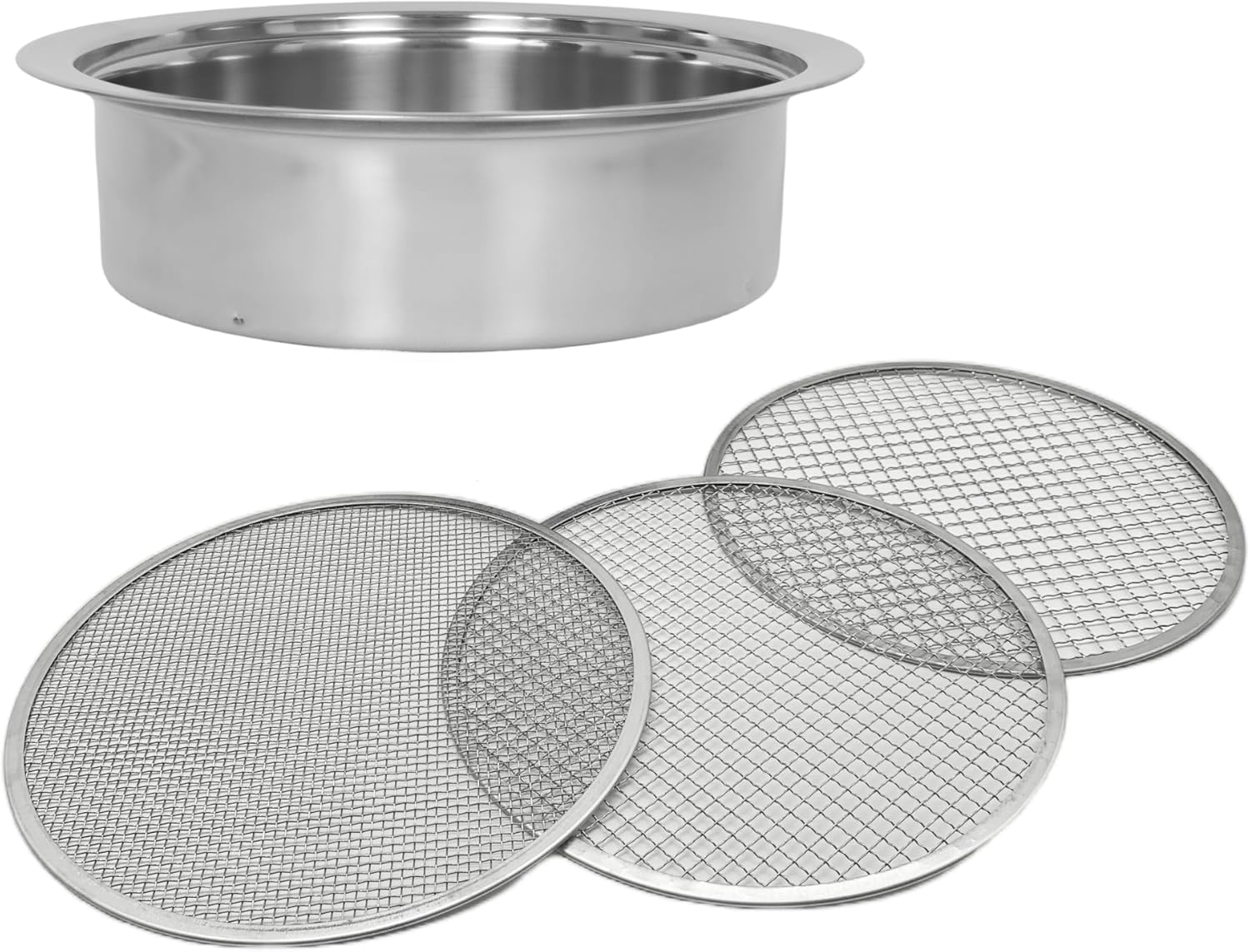 Amazon.com : Soil Sifter Set with 3 Sieve Meshes for Compost : Home ...