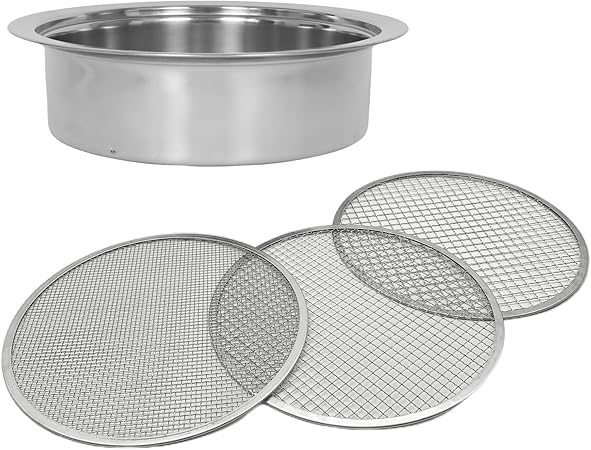 Amazon.com : Soil Sifter Set with 3 Sieve Meshes for Compost : Home ...