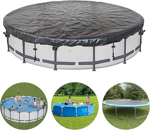 Amazon.com : SIHAIAN 12 FT Pool Cover Winter Round Pool Cover Solar ...