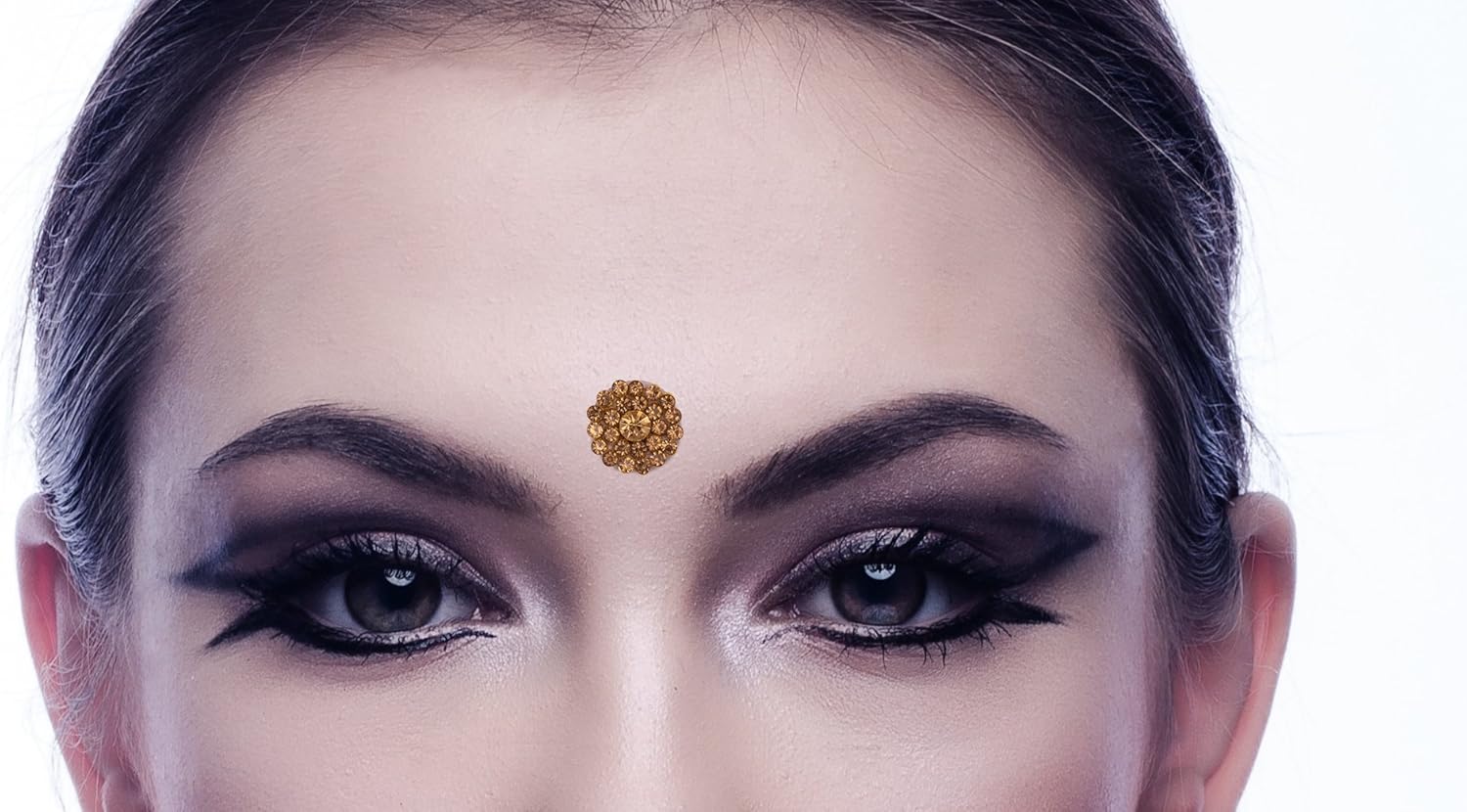 12 Bindi Boxes Mix Silver/Gold/Multicolored Crystal Bindis Bridal face ...