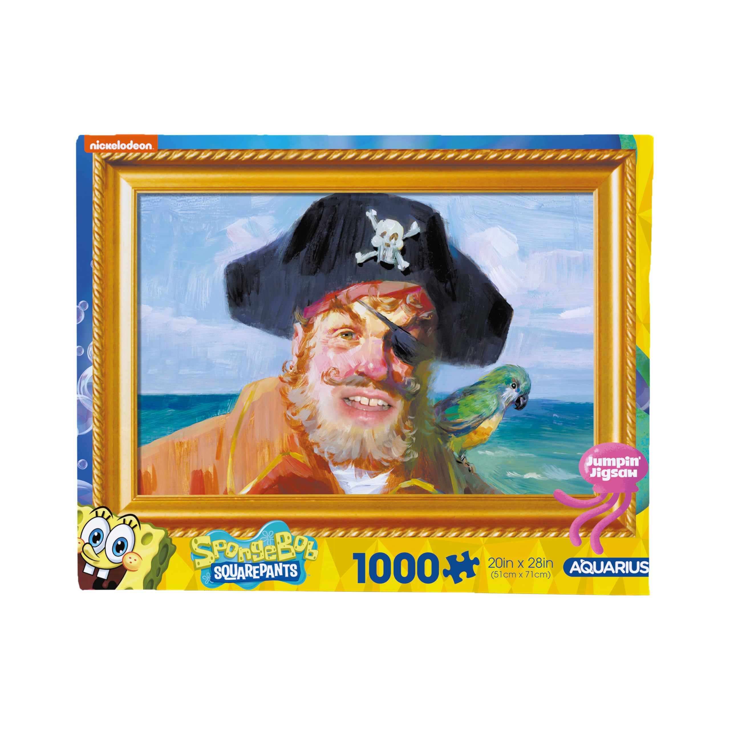 Amazon.com: AQUARIUS Spongebob Painty The Pirate 1000pc Puzzle (1000 ...