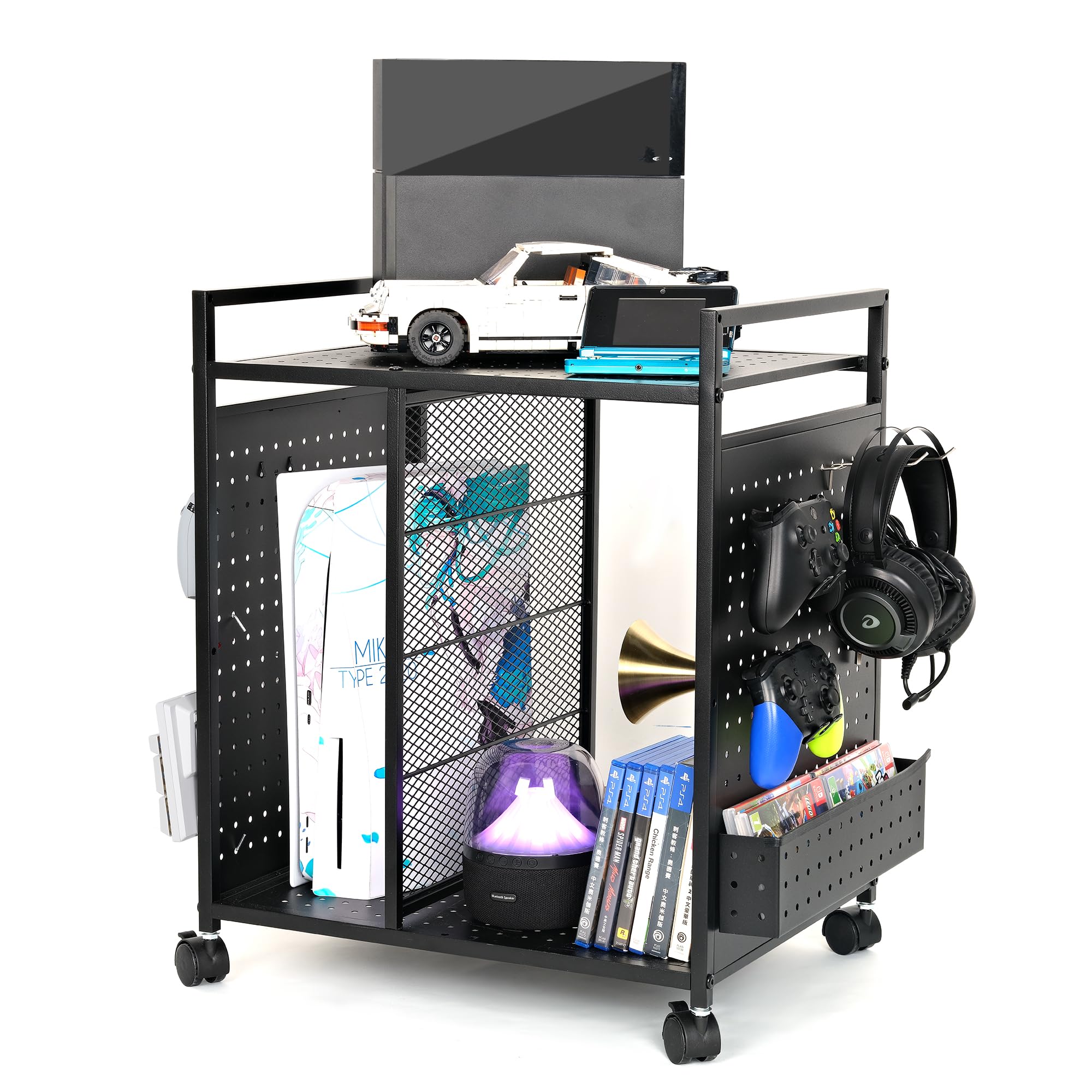 Amazon.com: Mythinglogic Gaming Station Organizer, Metal Video Game ...