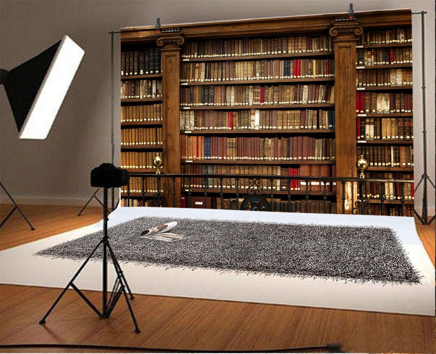 Buy Yeele 10x6.5ft Wooden Bookshelf Backdrop Library School Books ...