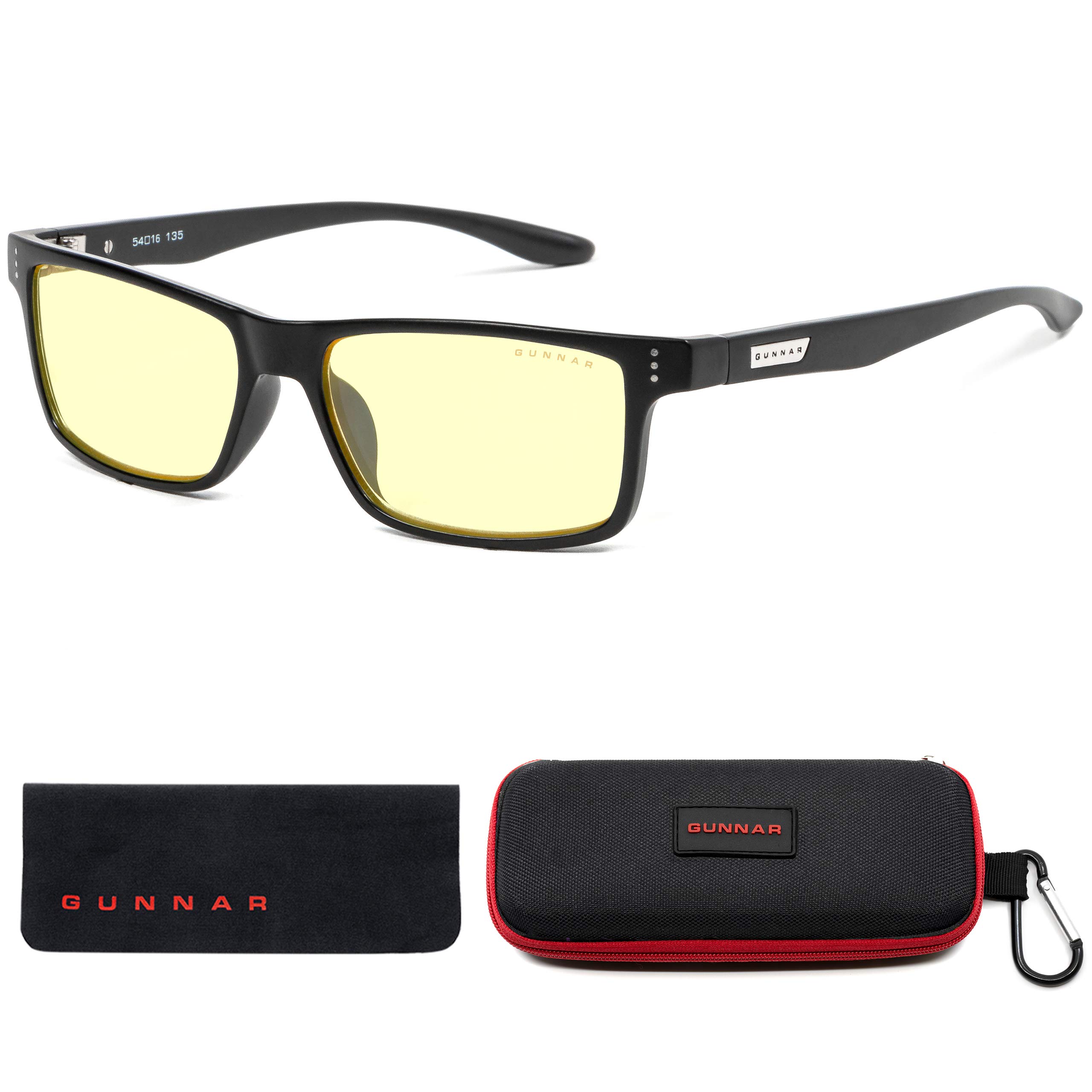 GUNNAR Youth Gaming and Computer Eyewear/Cruz, Onyx Frame, Amber Tint ...