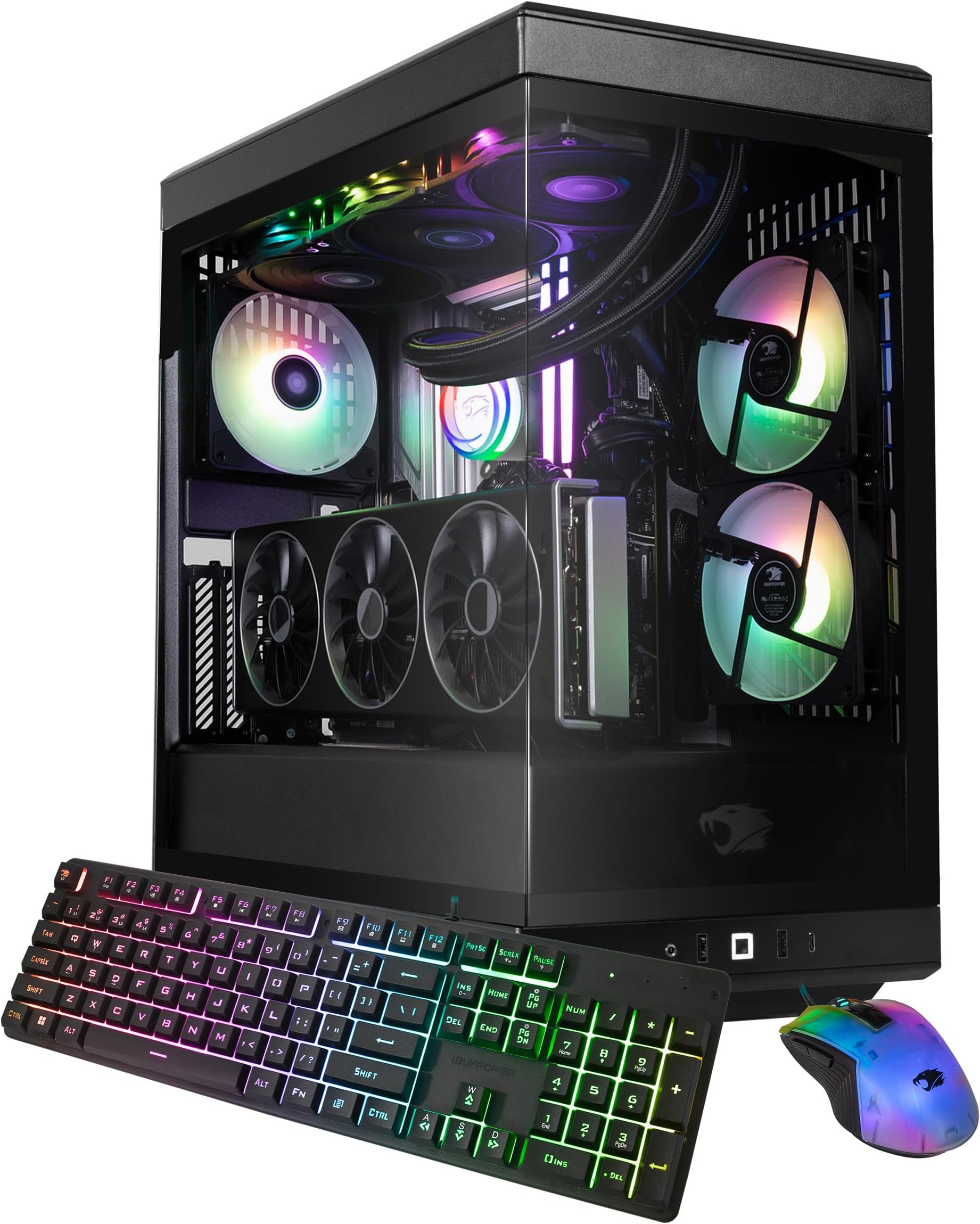 Amazon.com: iBUYPOWER Y40 PRO Black Gaming PC Desktop Computer AMD ...