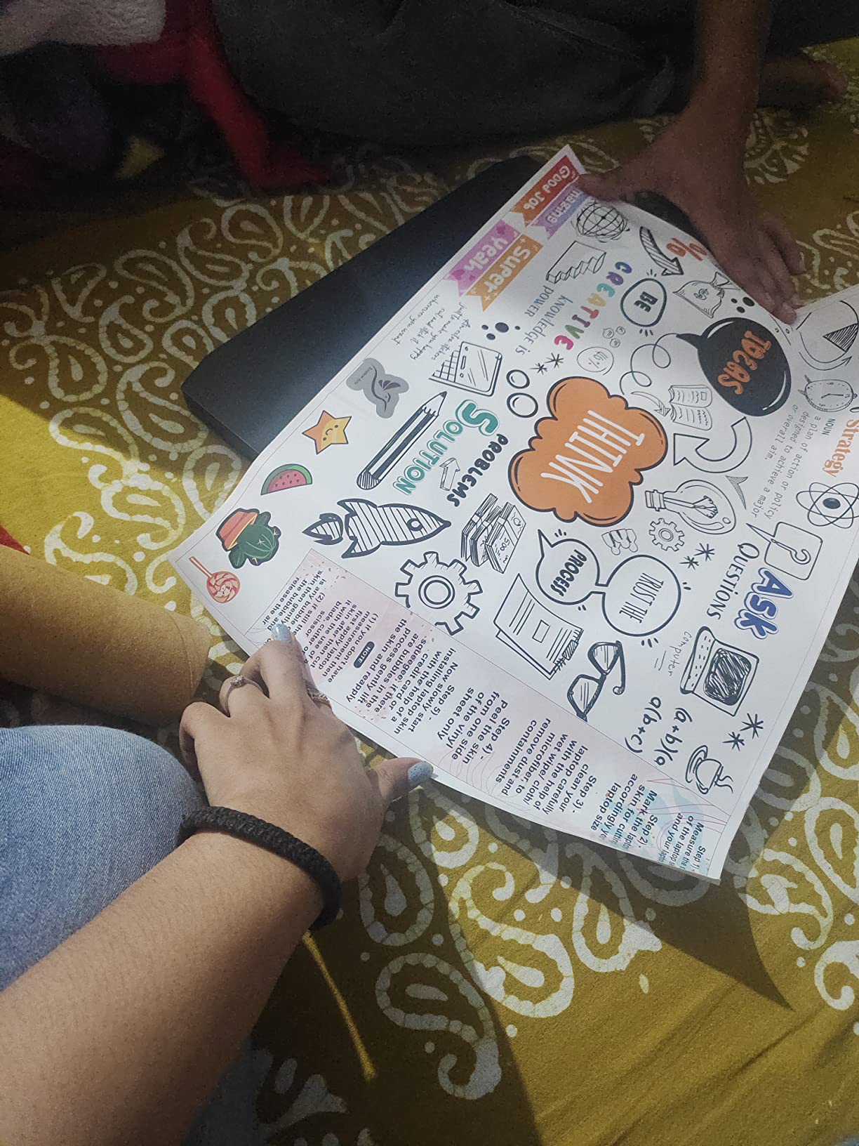 Walllane Motivational Doodle Art Laptop Skin for HP Dell Lenovo LG Acer ...