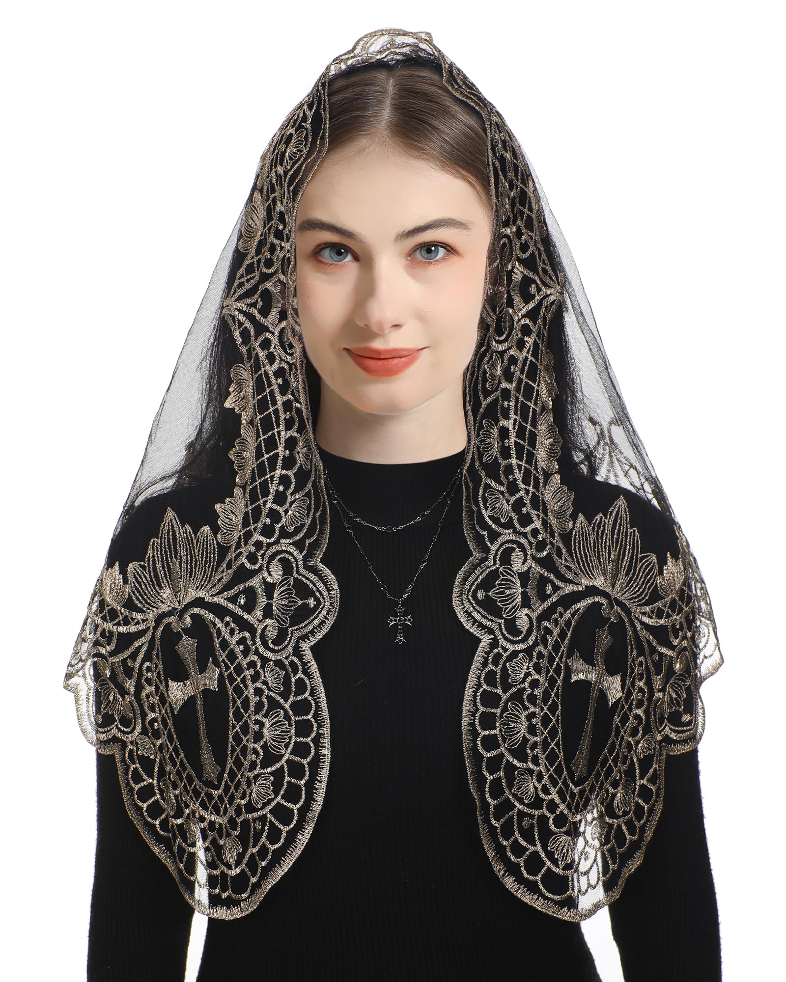 Snapklik.com : Triangular Cross Holy Grail Veil- Triangular Cross ...