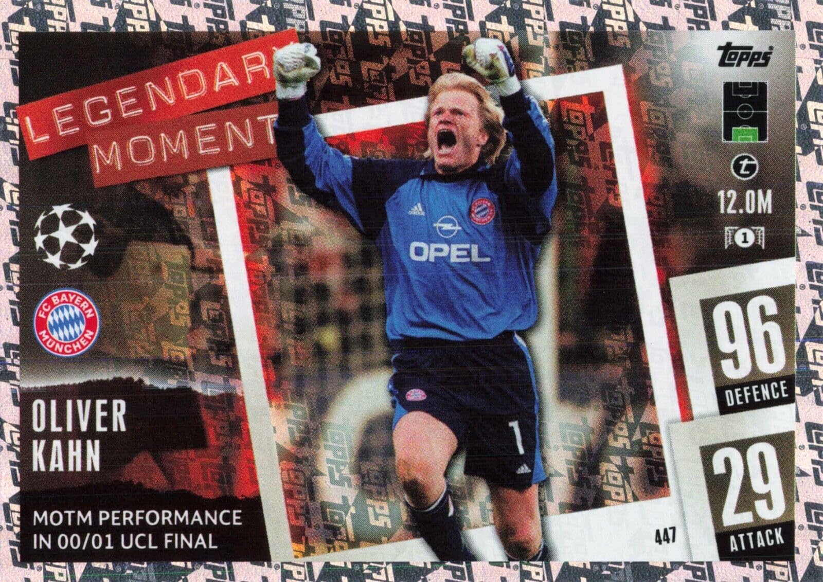Topps Trading Card: Oliver Kahn Legendary Moment, 2024 Bundesliga ...