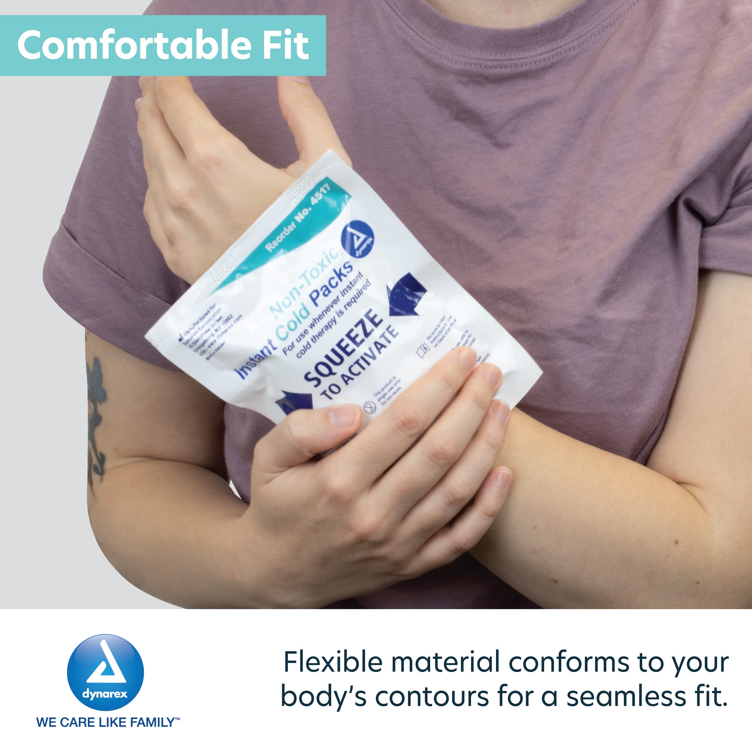 Dynarex Instant Cold Packs with Urea - Disposable Ice Packs for ...