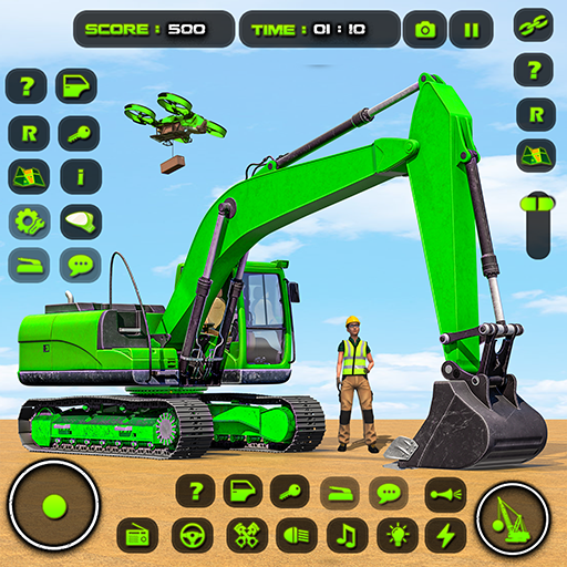 City Construction Sand Games : Heavy Excavator Truck Driver Game Free ...