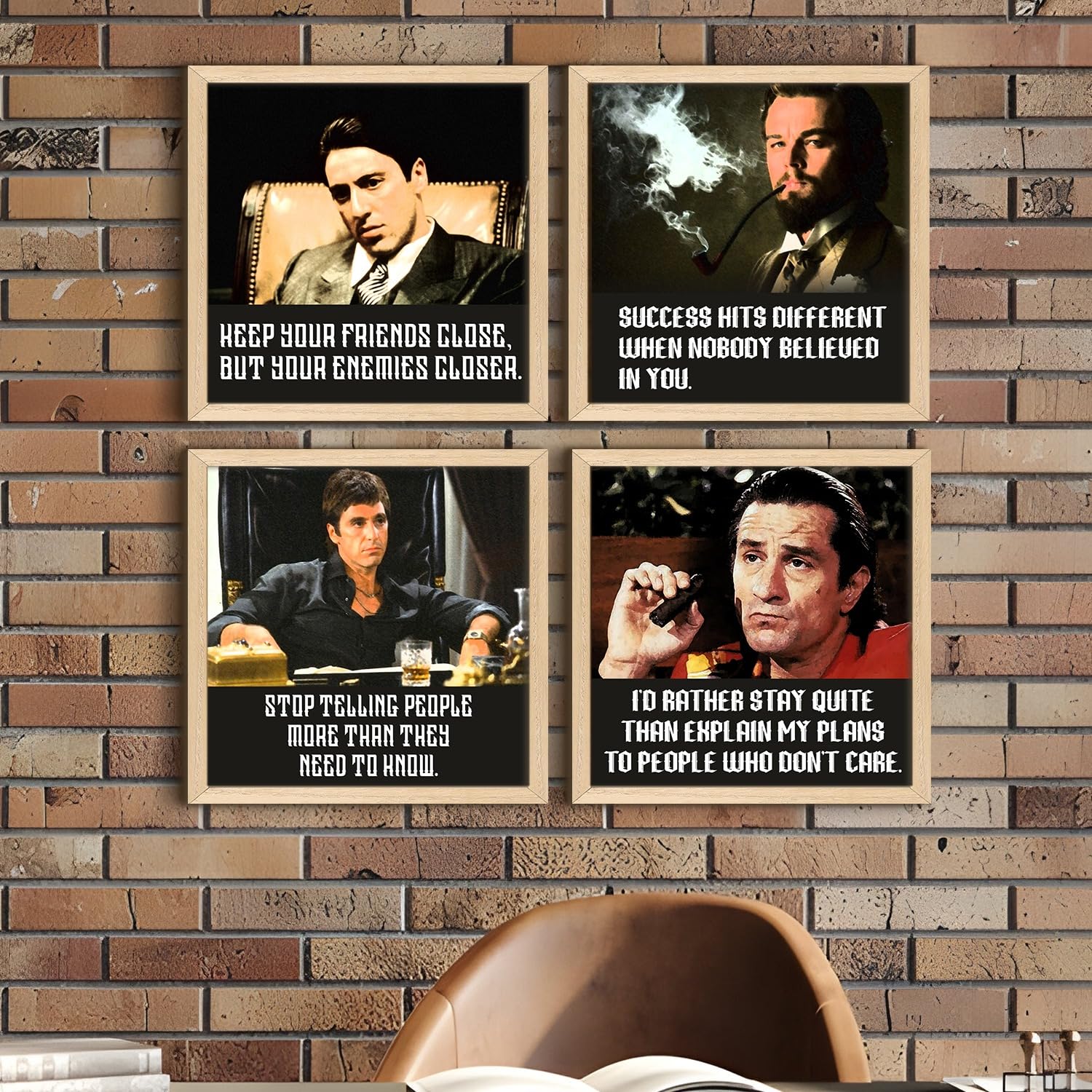 PAPER PLANE DESIGN Motivational Posters For Wall Quotes Frames Set of 4 ...