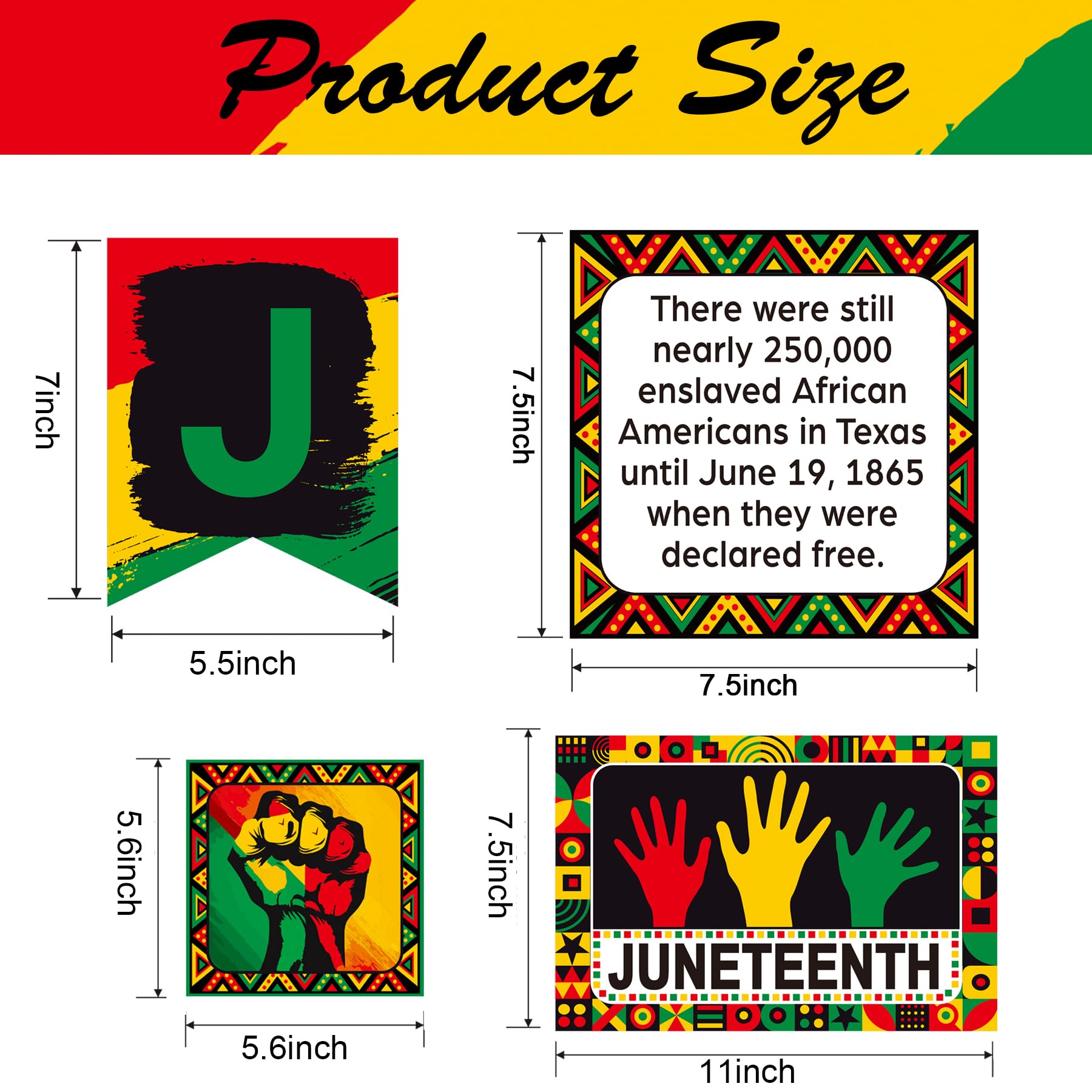 Snapklik.com : 43 Pieces Black Juneteenth Posters - June 19th Freedom ...