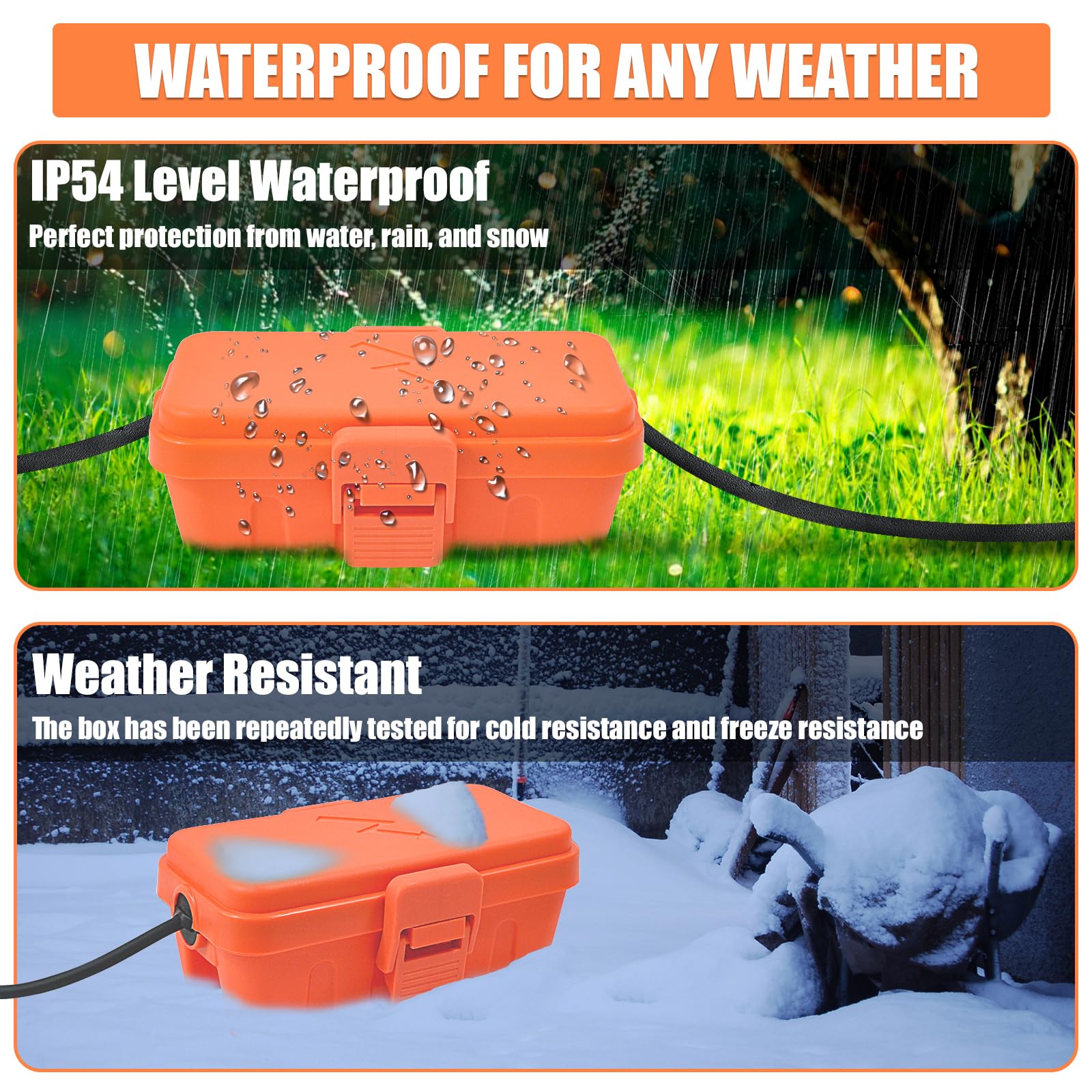 Snapklik.com : Hrensaw Small Weatherproof Electrical Connection Box