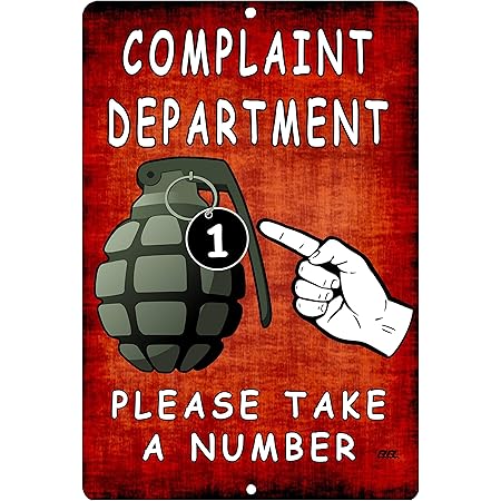 Amazon.com: Rogue River Tactical Funny Sarcastic Metal Tin Sign Wall ...