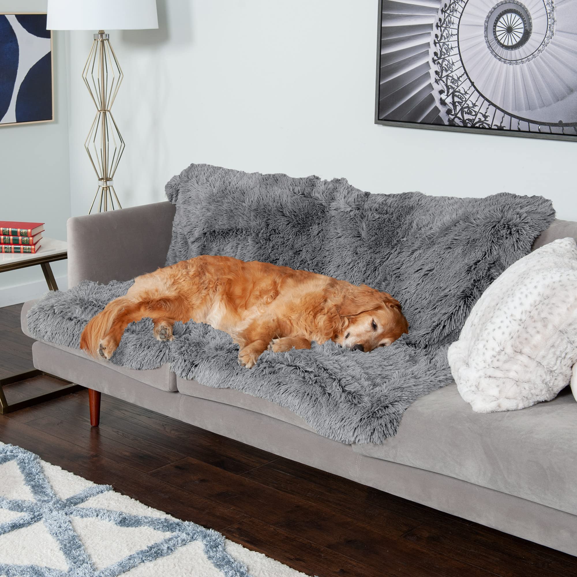 Snapklik.com : FurHaven Waterproof Throw Blanket For Dogs & Indoor Cats