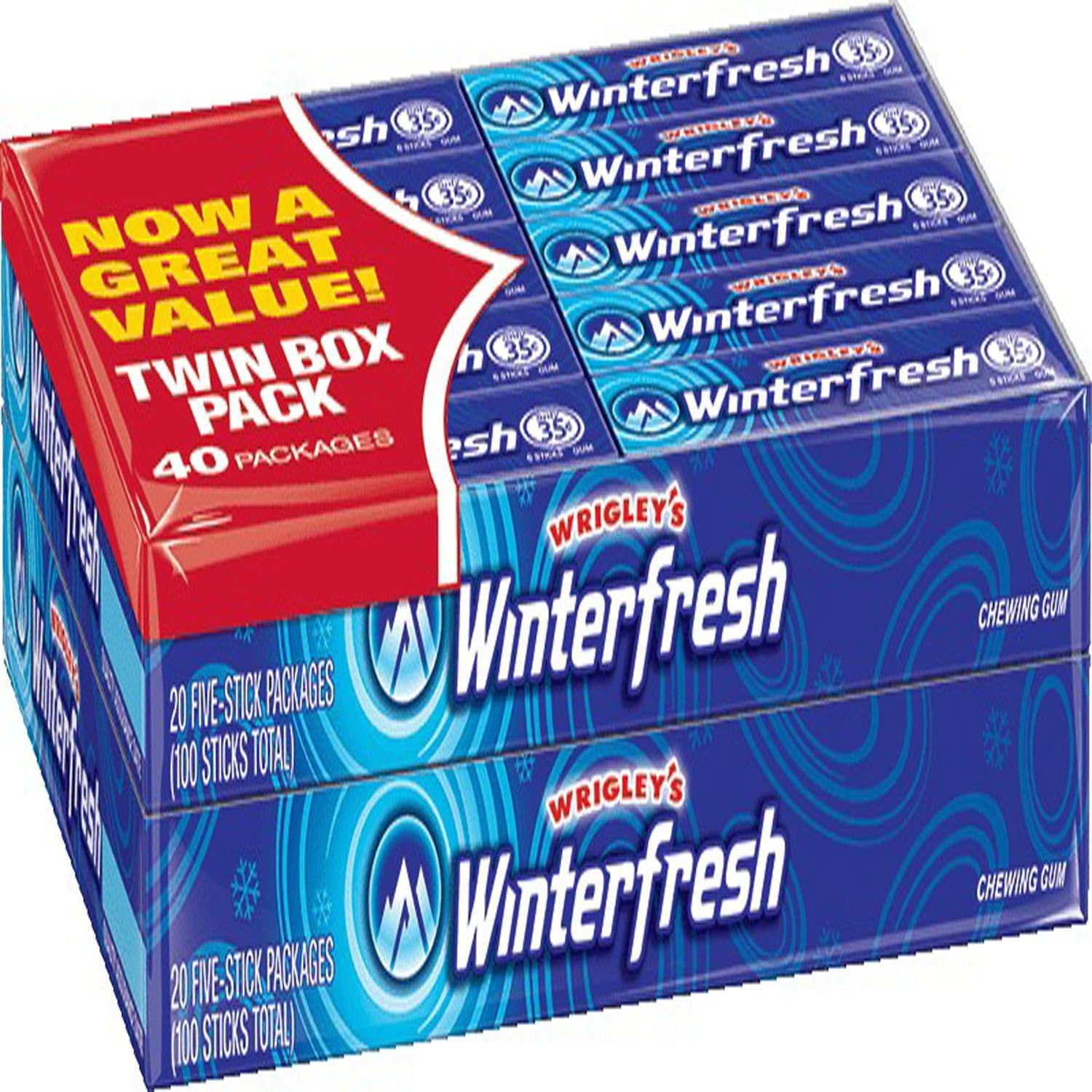 Amazon.com : Wrigley's Freedent Gum Plen T Packs, Spearmint, 15 ct ...