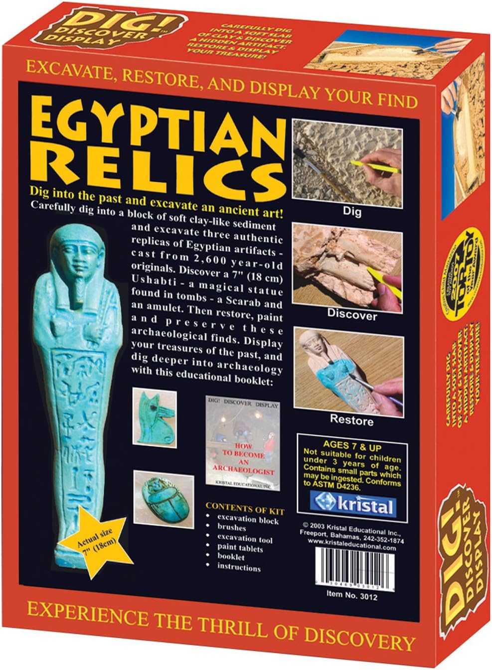 Dig! & Discover Kit: Egyptian Relics : Amazon.es: Juguetes y juegos