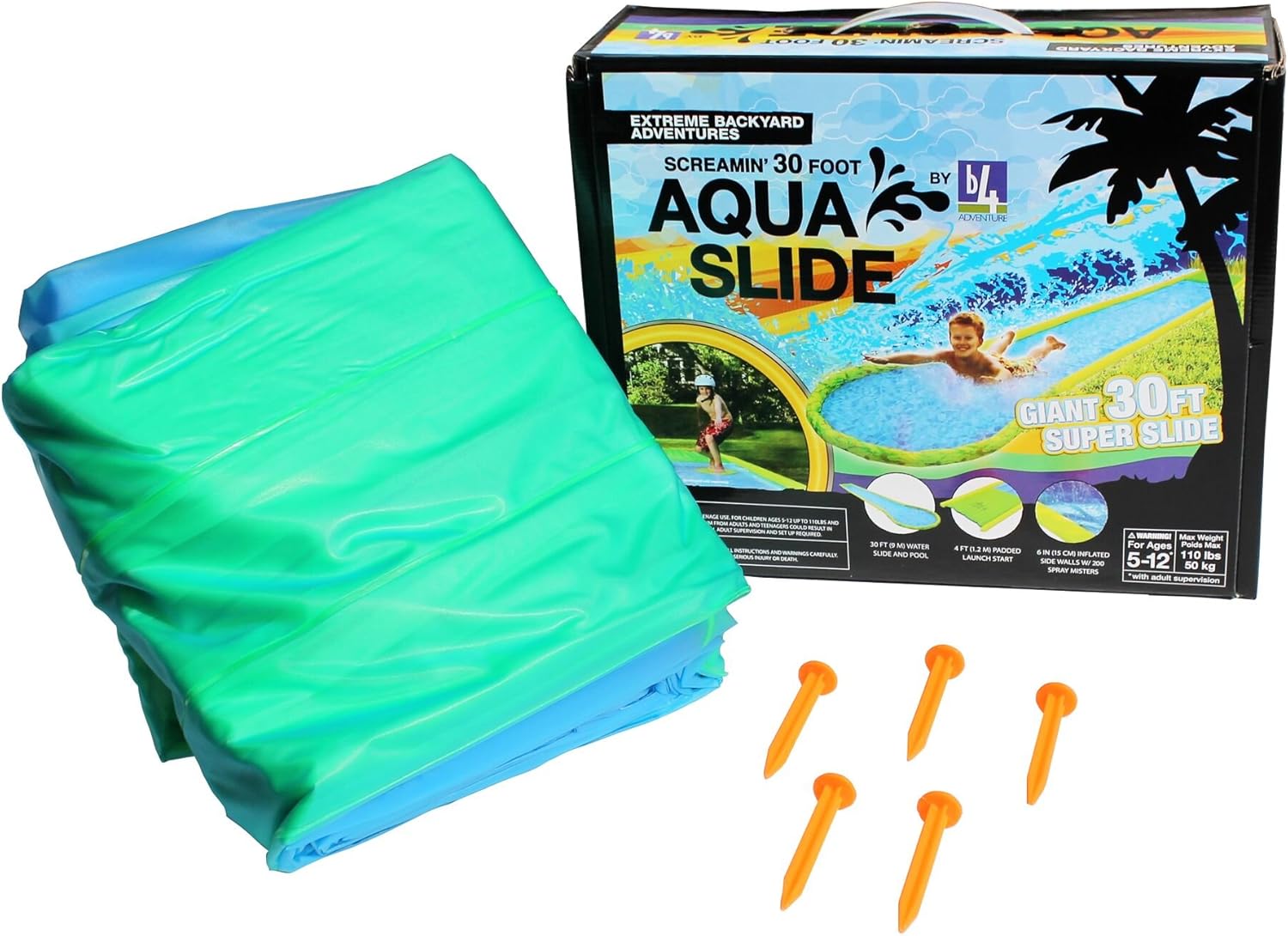 Amazon.com: slackersline Water Play Slide Screamin, 30' : Toys & Games