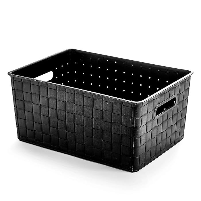 Buy BINO | Plastic Basket, Large - Black | THE STABLE COLLECTION ...
