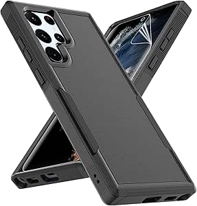 Amazon.com: for Samsung Galaxy S22 Ultra Case: Dual Layer Protective Heavy Duty Cell Phone Cover ...