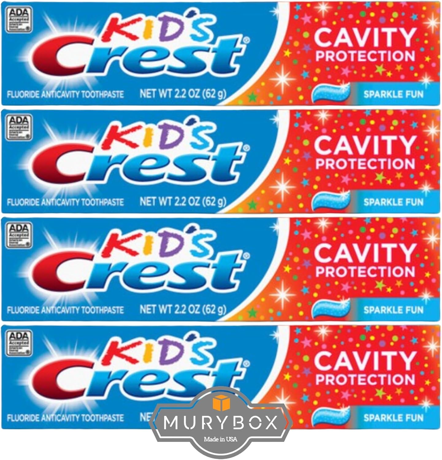 Amazon.com: Crest Kids Toothpaste Sparkle Fun, 2.2 oz (Pack of 4) Crest ...