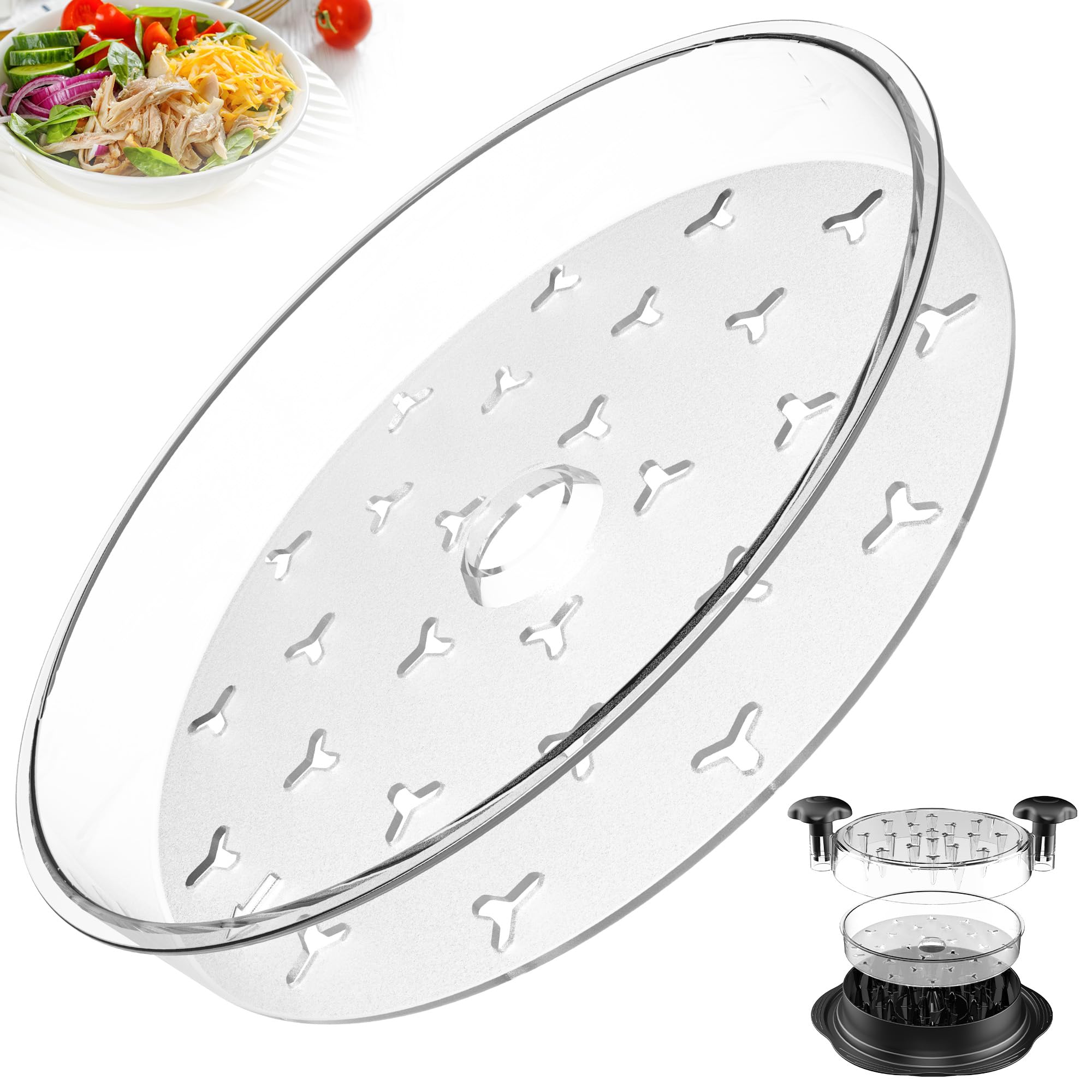 Snapklik.com : Chicken Shredder Plate, 709inch Removable Plate For Meat ...