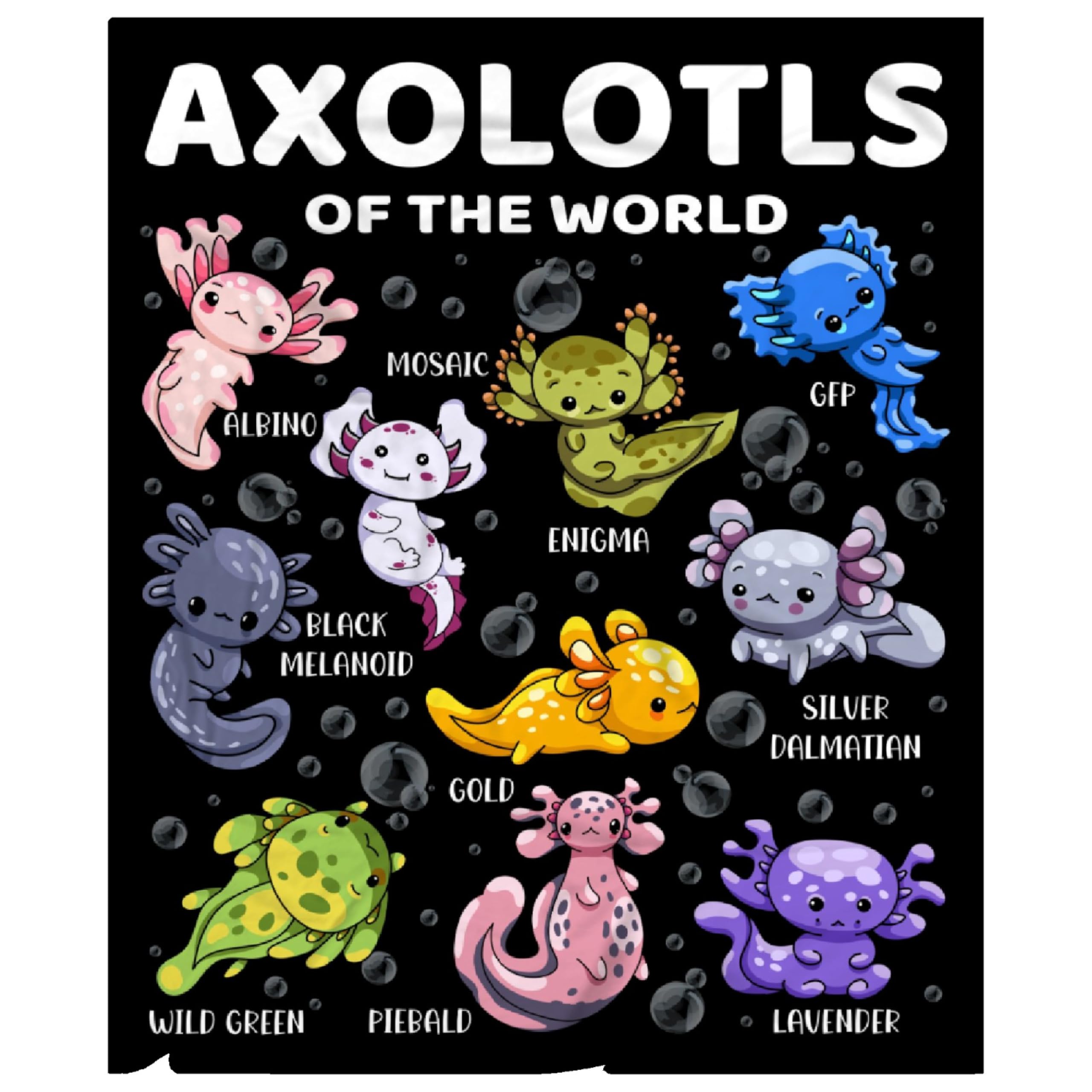 Amazon.com: Axolotl Blanket - Cute Axolotl Plush Gifts for Girls Boys ...